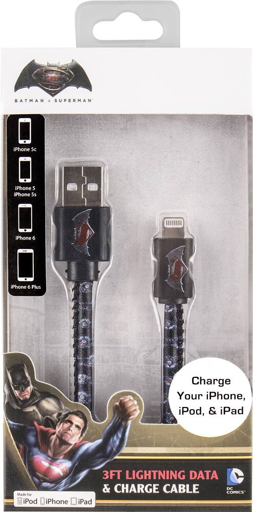 Best Buy: DC Comics Batman v Superman 3' Lightning Charge-and-Sync ...