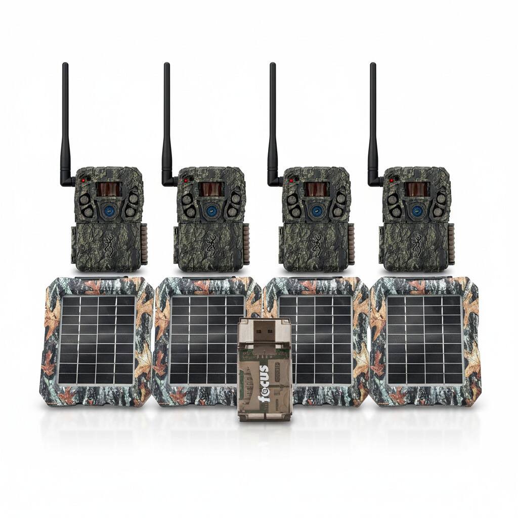 Browning Trail Camera Defender Wireless Vision Pro HD AI 46MP Bundle ...