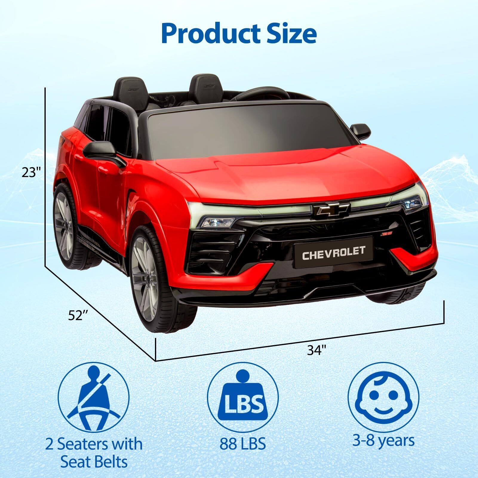 Jojoka 24V Kids Ride on Truck Car Electric SUV with Remote Control,2 ...