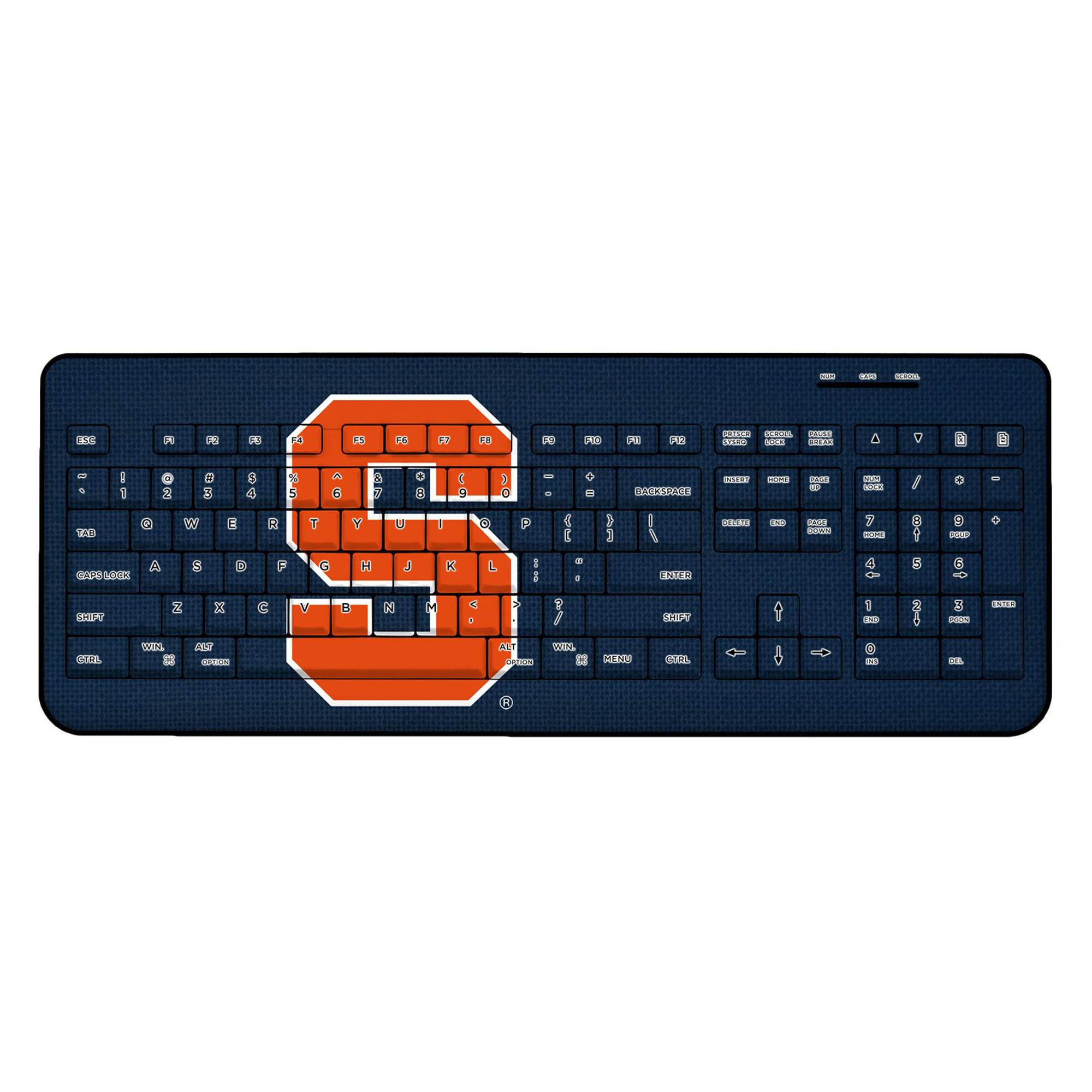 Keyscaper Syracuse Orange Solid Design Wireless Keyboard Multicolor ...