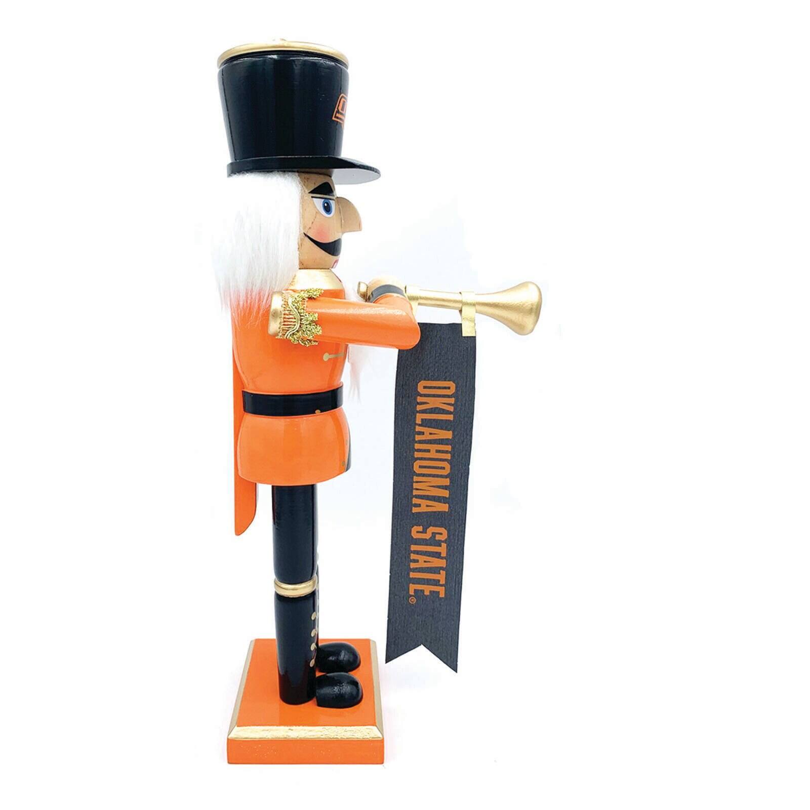 Santa's Workshop Oklahoma State Cowboys 14" Bugler Nutcracker Orange ...