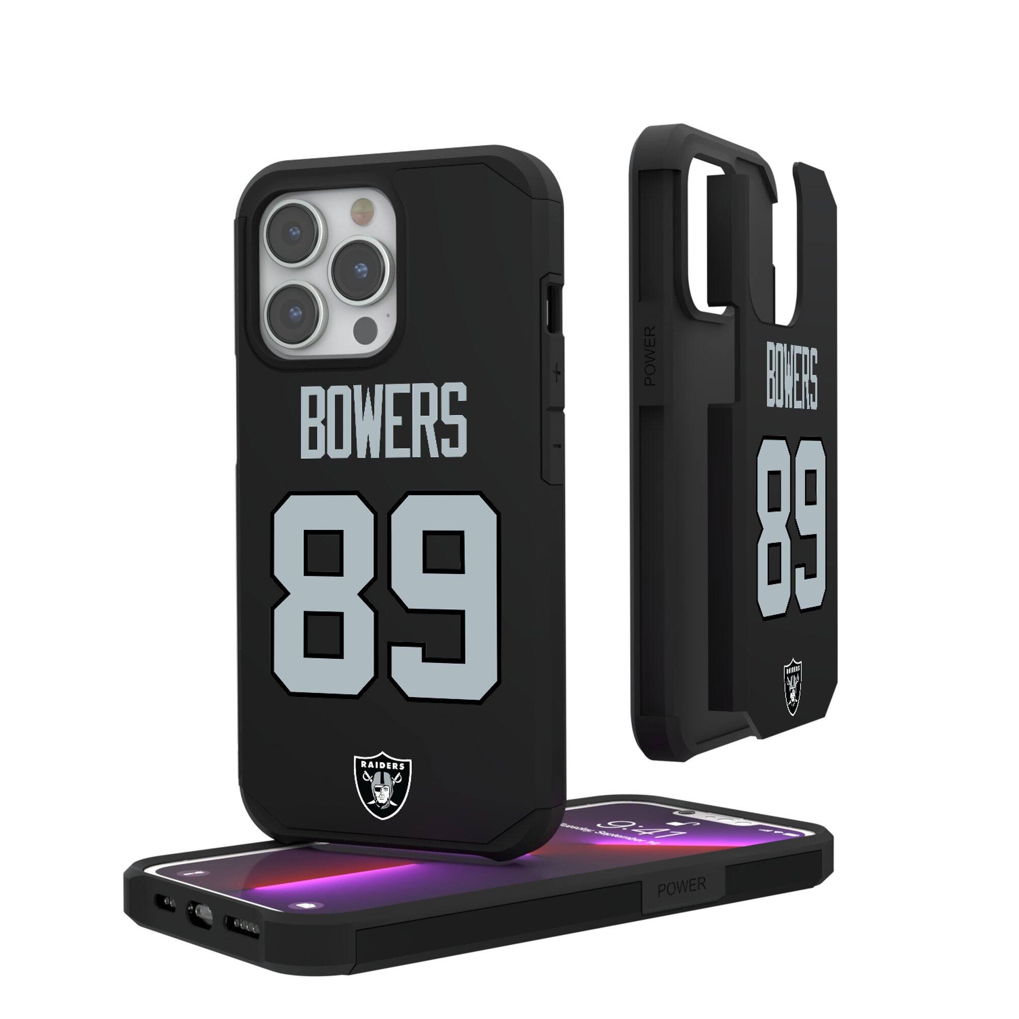 Keyscaper NFL Brock Bowers Las Vegas Raiders iPhone Rugged Case 14 Pro ...