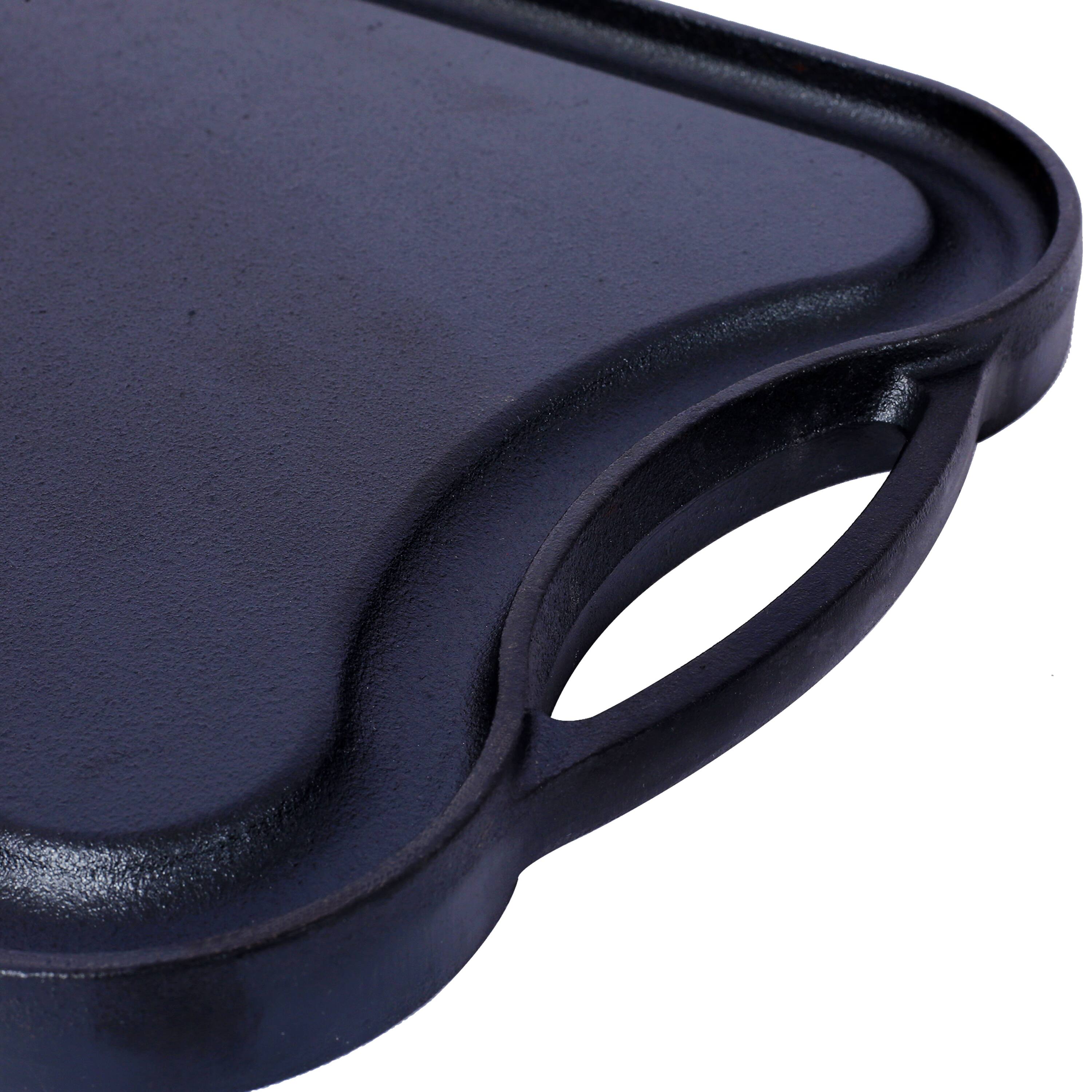 ELEMENT ACE Pre Seasoned Reversible Cast Iron Grill and Griddle with ...