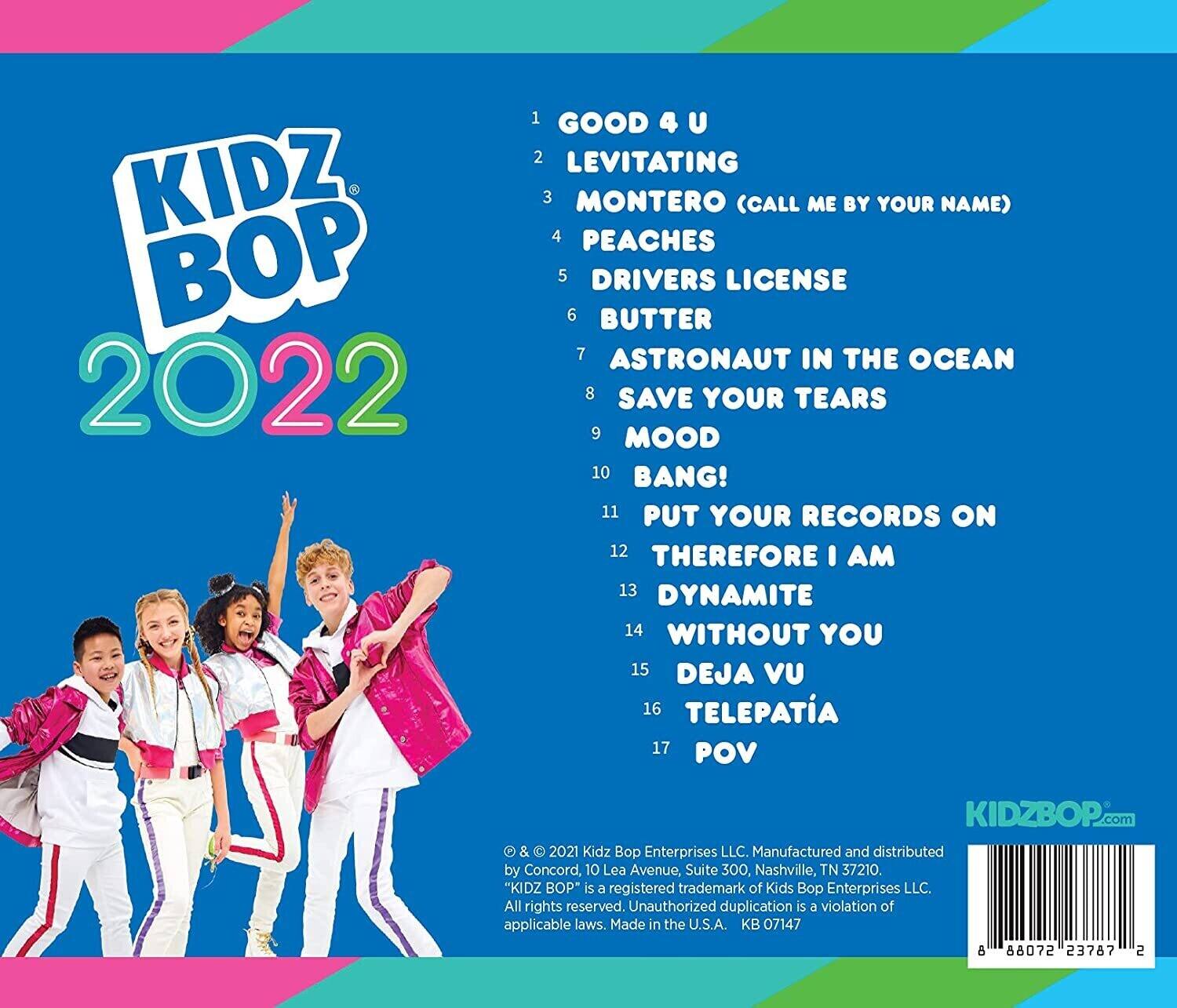 Kidz Bop Kids KIDZ BOP 2022 COMPACT DISCS [CD] - Best Buy