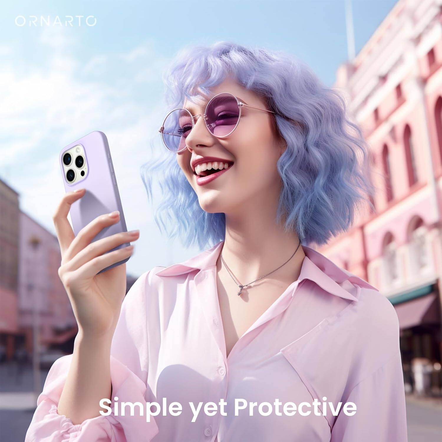 Ornarto Compatible with iPhone 15 Pro Max Case 6.7", Slim Liquid ...