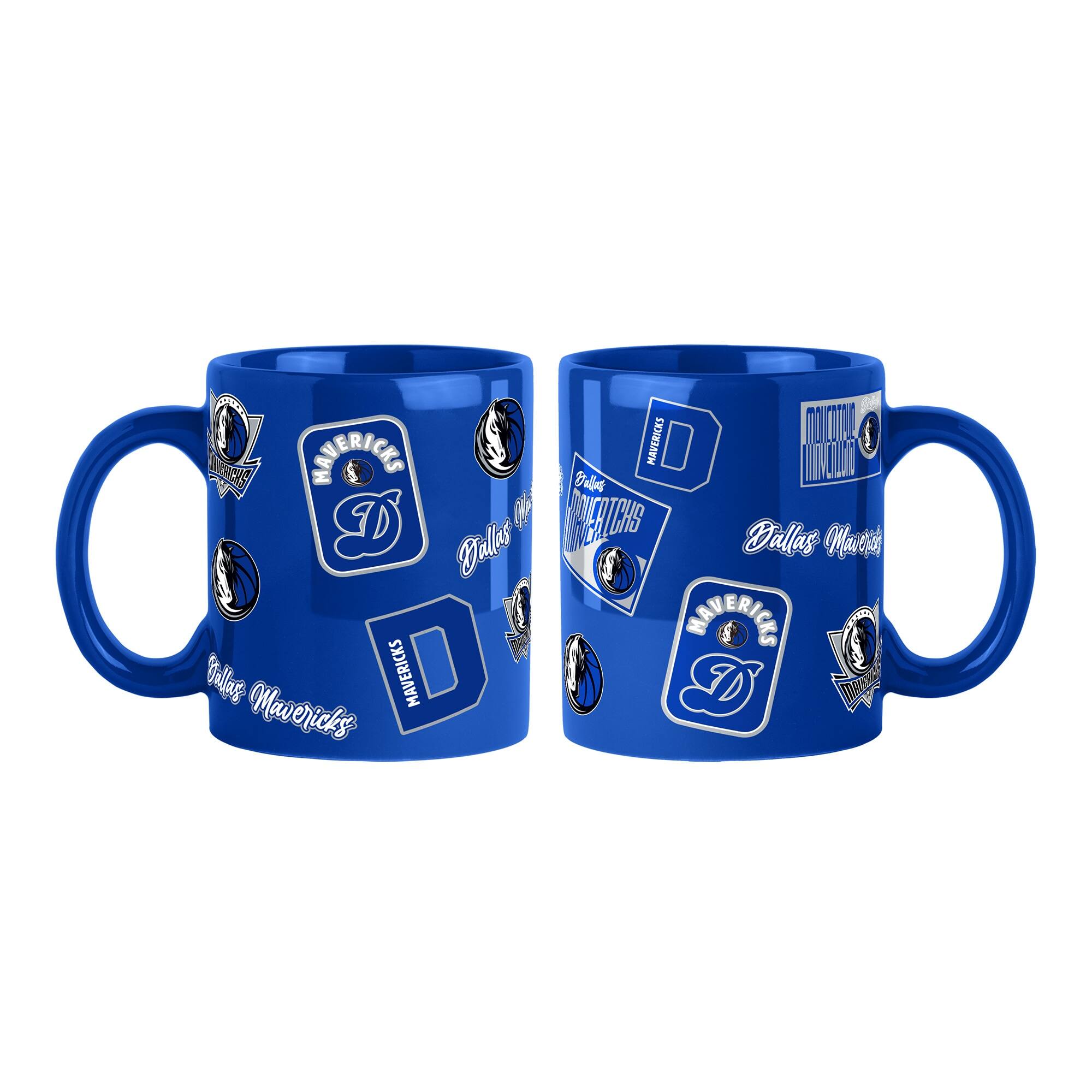 Logo Brands Dallas Mavericks 2 Pack 15oz. Color Mug Set Royal 203182678 ...