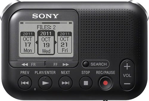 Customer Reviews: Sony Digital Voice Recorder ICDLX30BLK - Best Buy