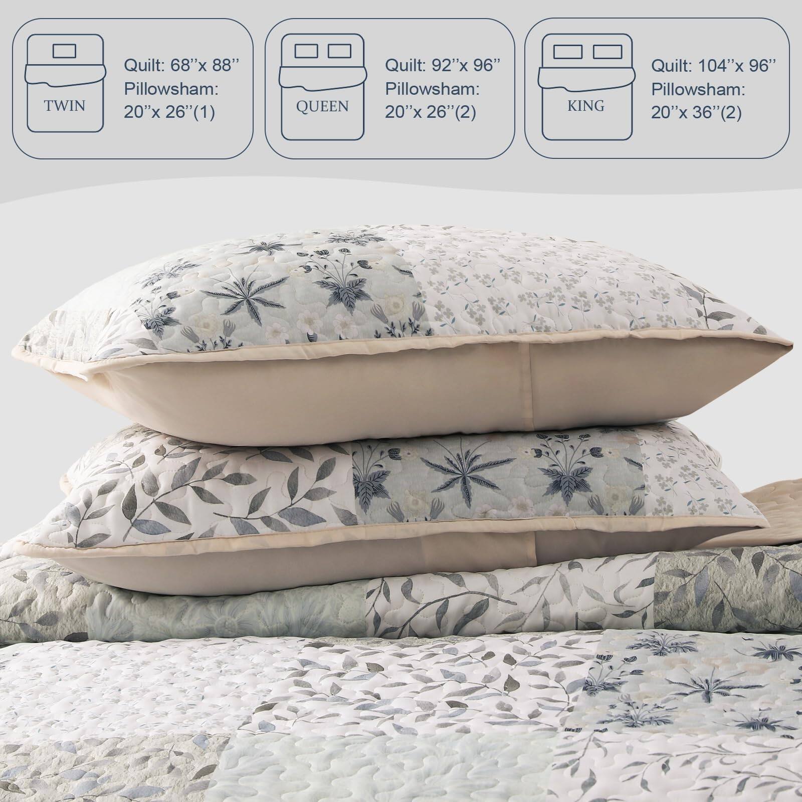 NICHOLAS KLEIN Reversible Boho Quilt Set King All Season Bedspreads ...