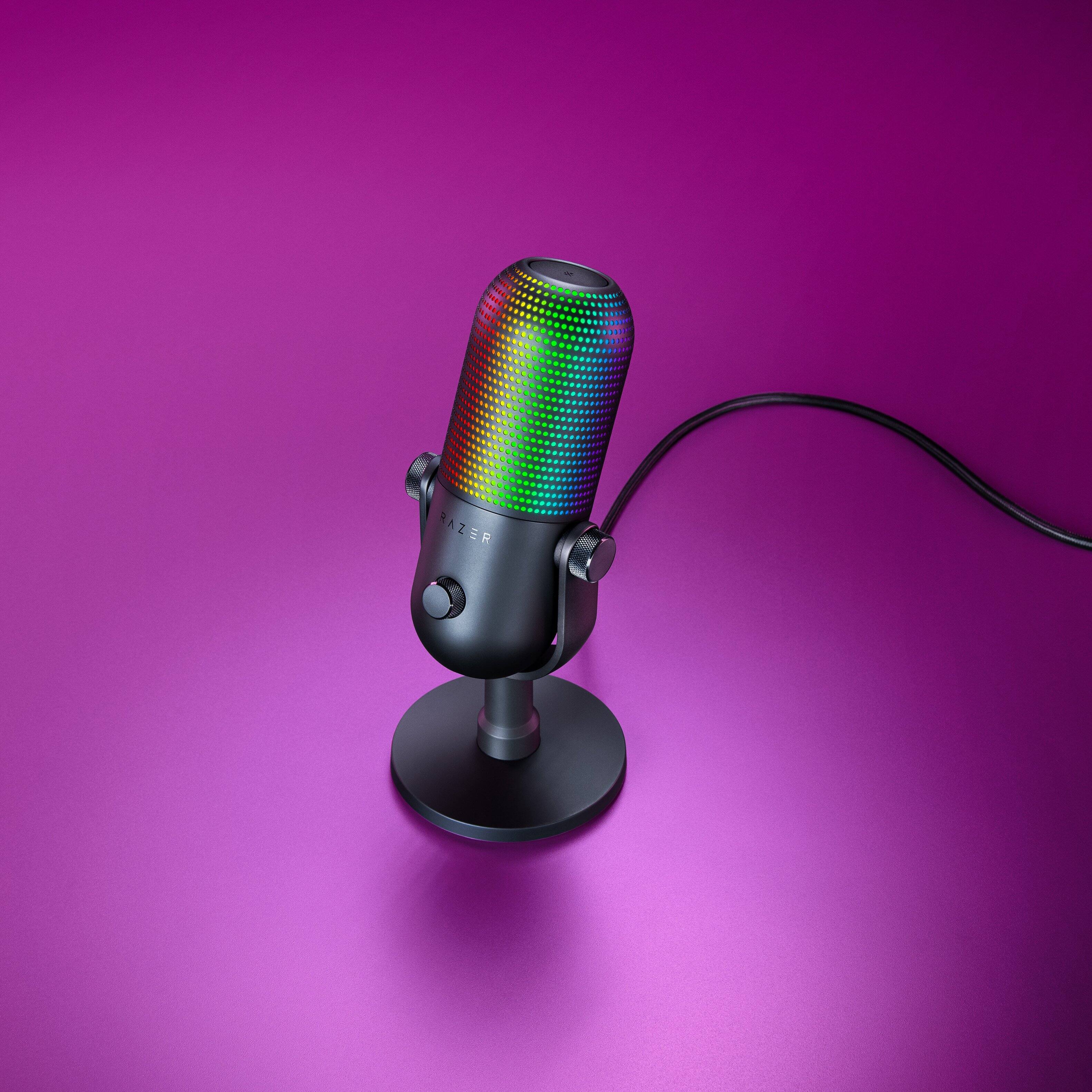 Razer Seiren V3 Chroma Condenser USB Microphone Black RZ19-05060100 ...