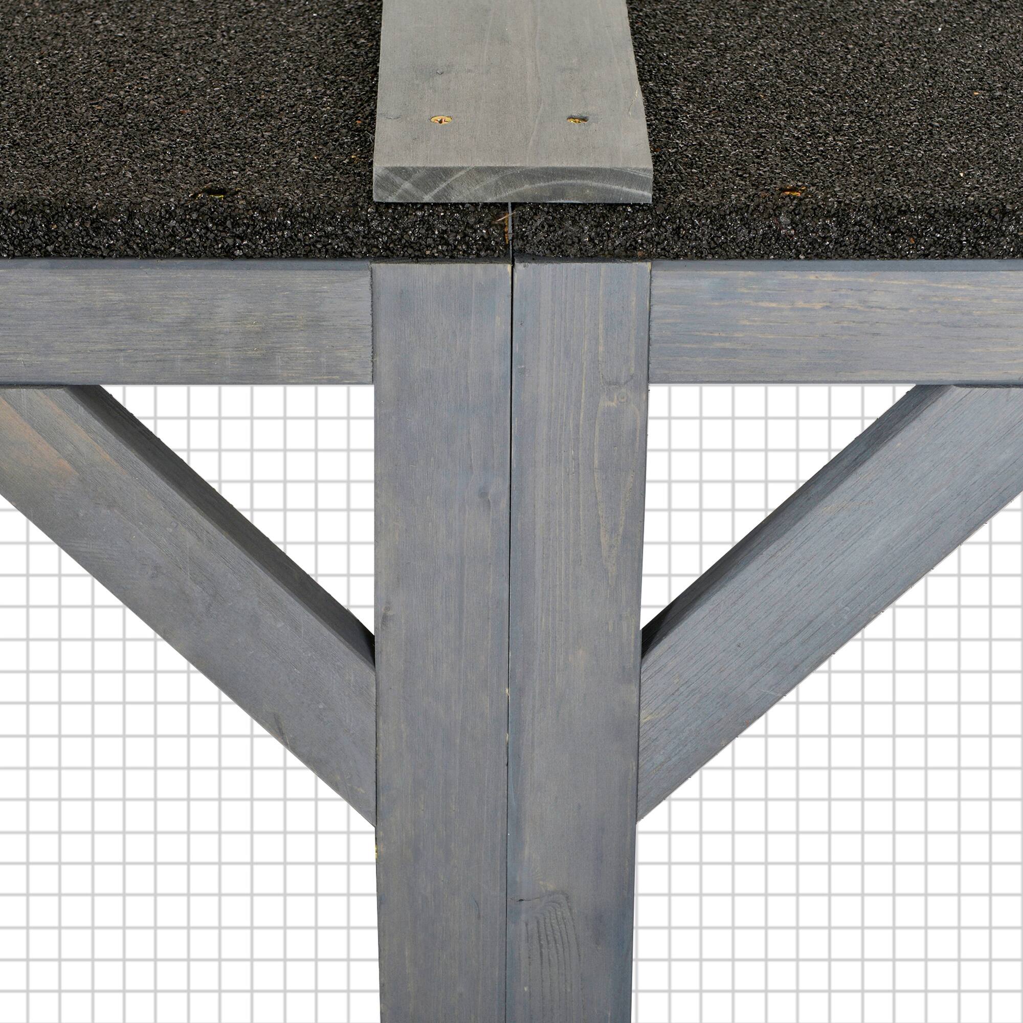 Pawhut Outdoor Cat House, Catio Wooden Feral Shelter, Cage with ...