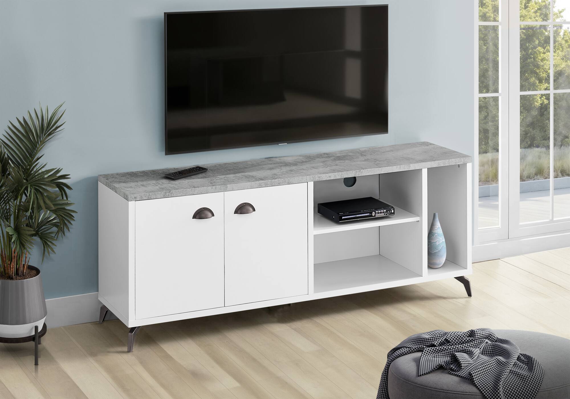 APRILSOUL Tv Stand 60 Inch Console Media Entertainment Center Storage ...