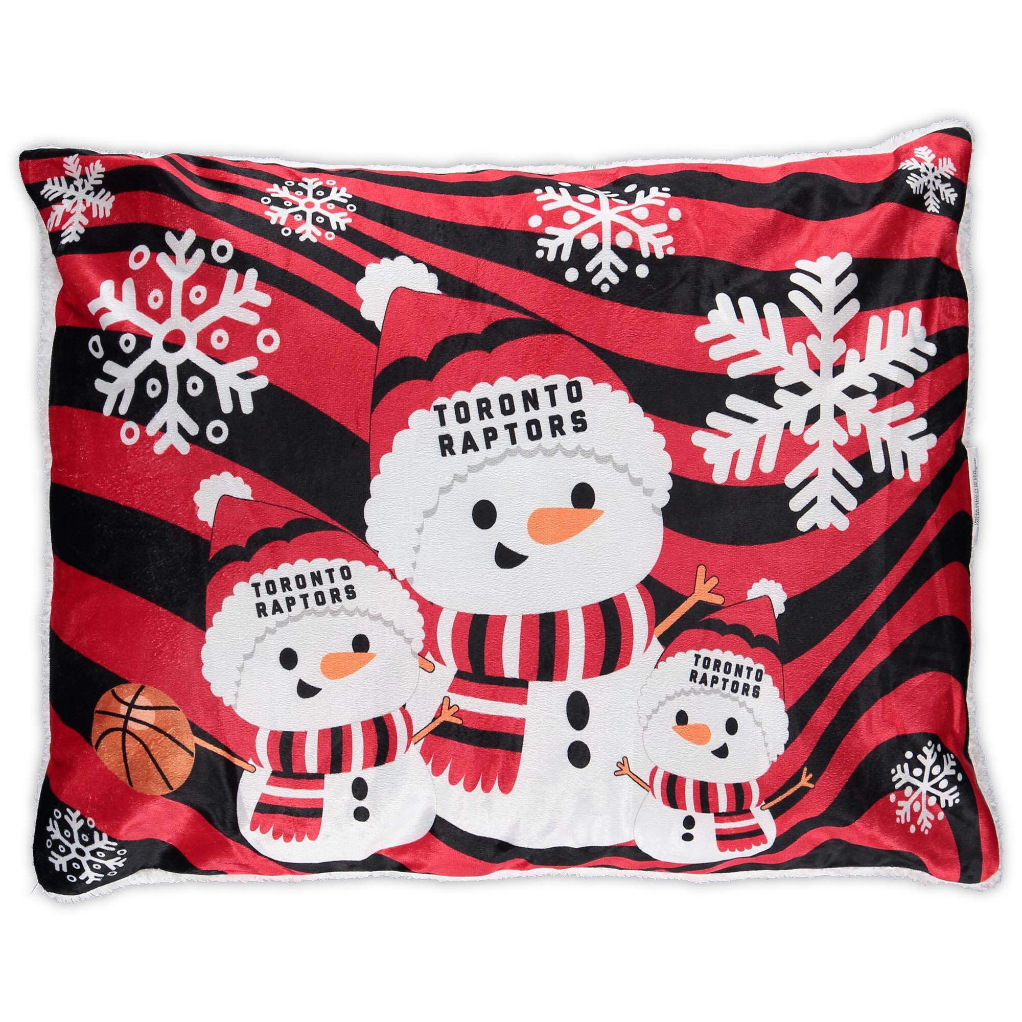 Pegasus Toronto Raptors 20'' x 26'' Holiday Snowman Bed Pillow Red ...