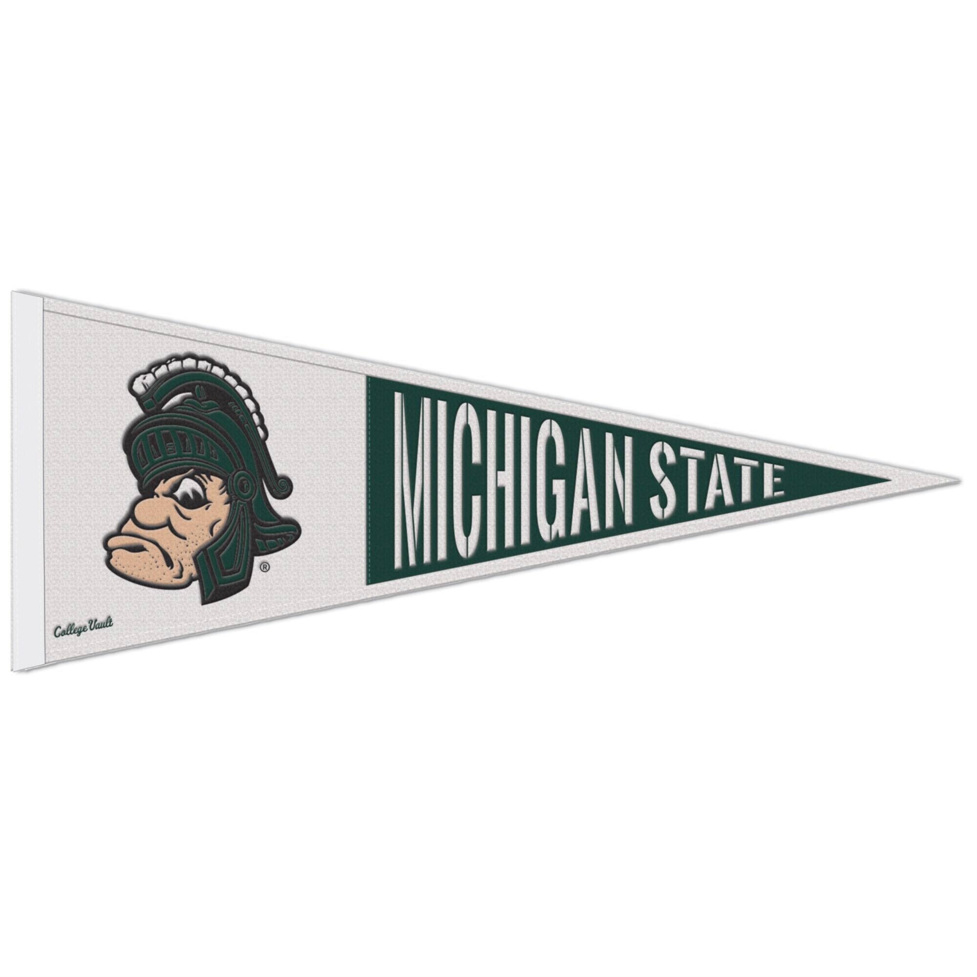 WinCraft Michigan State Spartans 13" x 32" Vault Pennant Multicolor ...