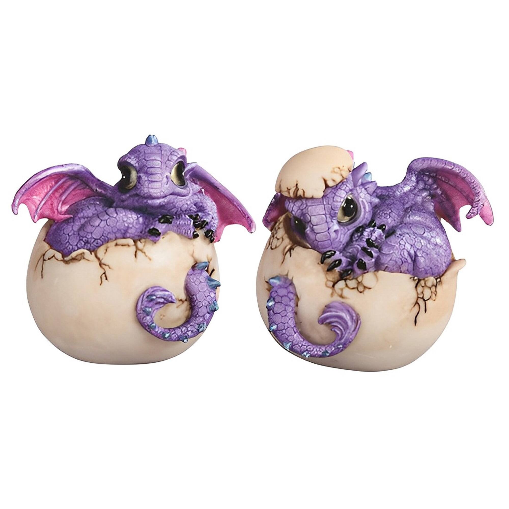 FC Design 2 PC 3.5"H Set Dragon Baby in Egg Figurine Statue Office Desk ...