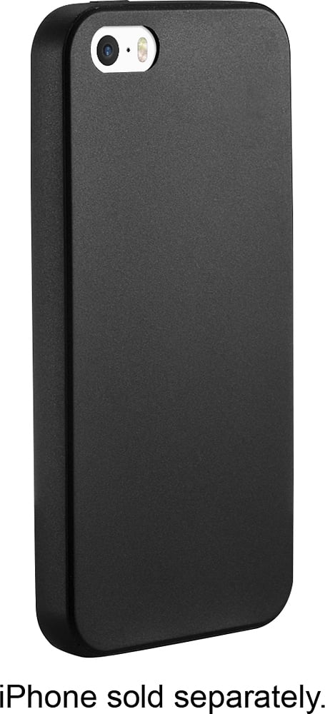 Best Buy: Insignia™ Hard Shell for Apple iPhone SE, 5s and 5 Black NS ...