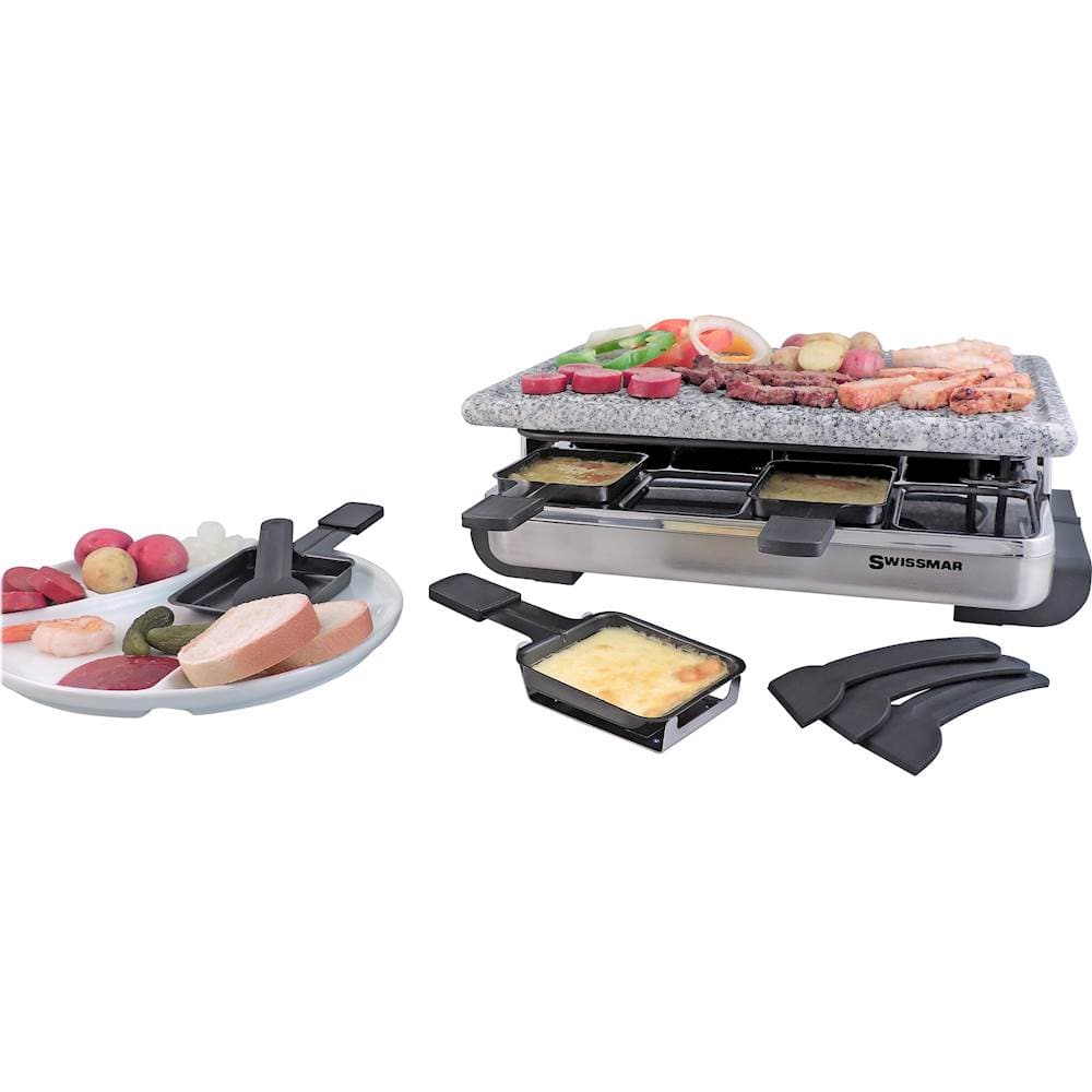 Best Buy: Indoor Stelvio Raclette Electric Grill Stainless Steel KF-77081