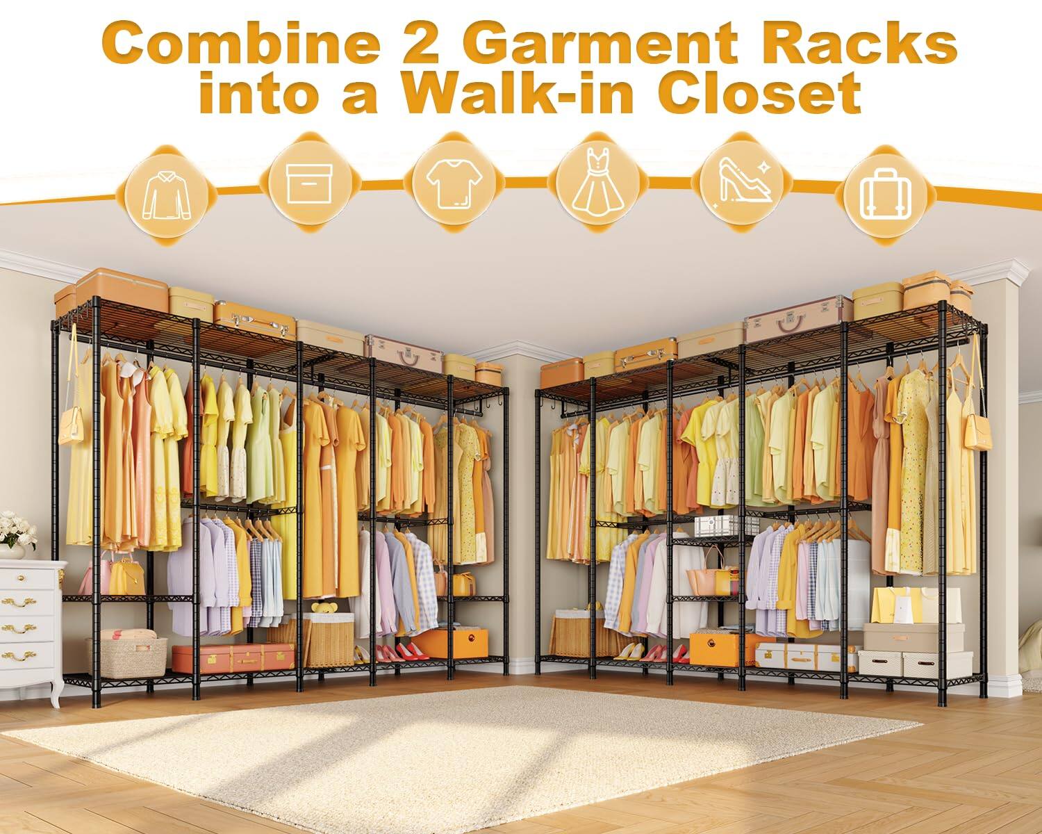 Cedar Assembly H50 Extra Large Clothes Rack Heavy Duty Garment ...
