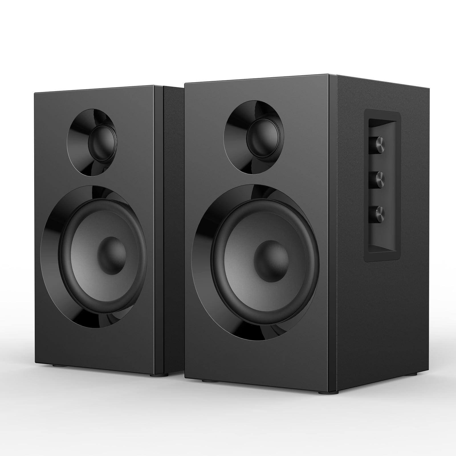 Pacoar Cade Bt16 Active Bookshelf Speakers Woofer Tweeter Rms bluetooth Built in 24bit Dac ...