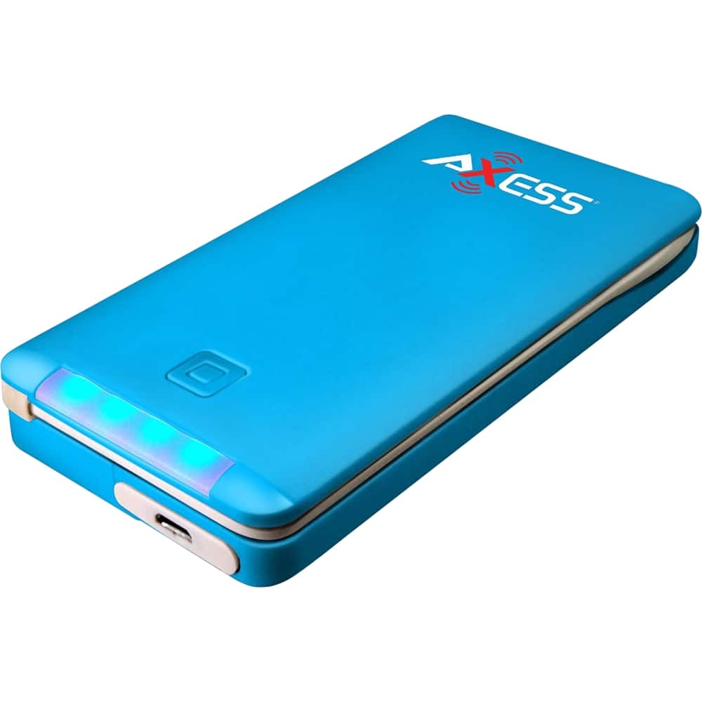 Best Buy: AXXESS 5000 mAh Power Bank Blue PP3114-BL