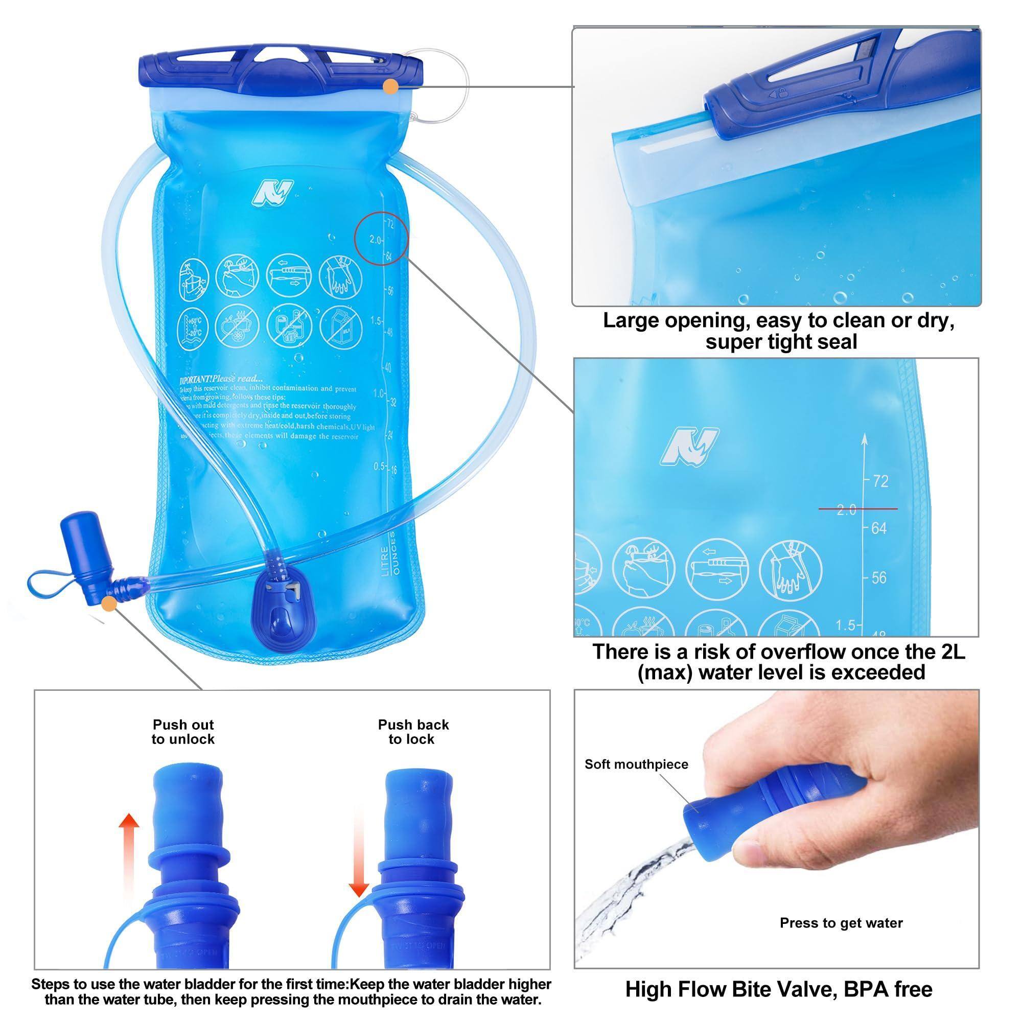 Pacoar Cade Lightweight Hydration Backpack Running With 2l Water ...