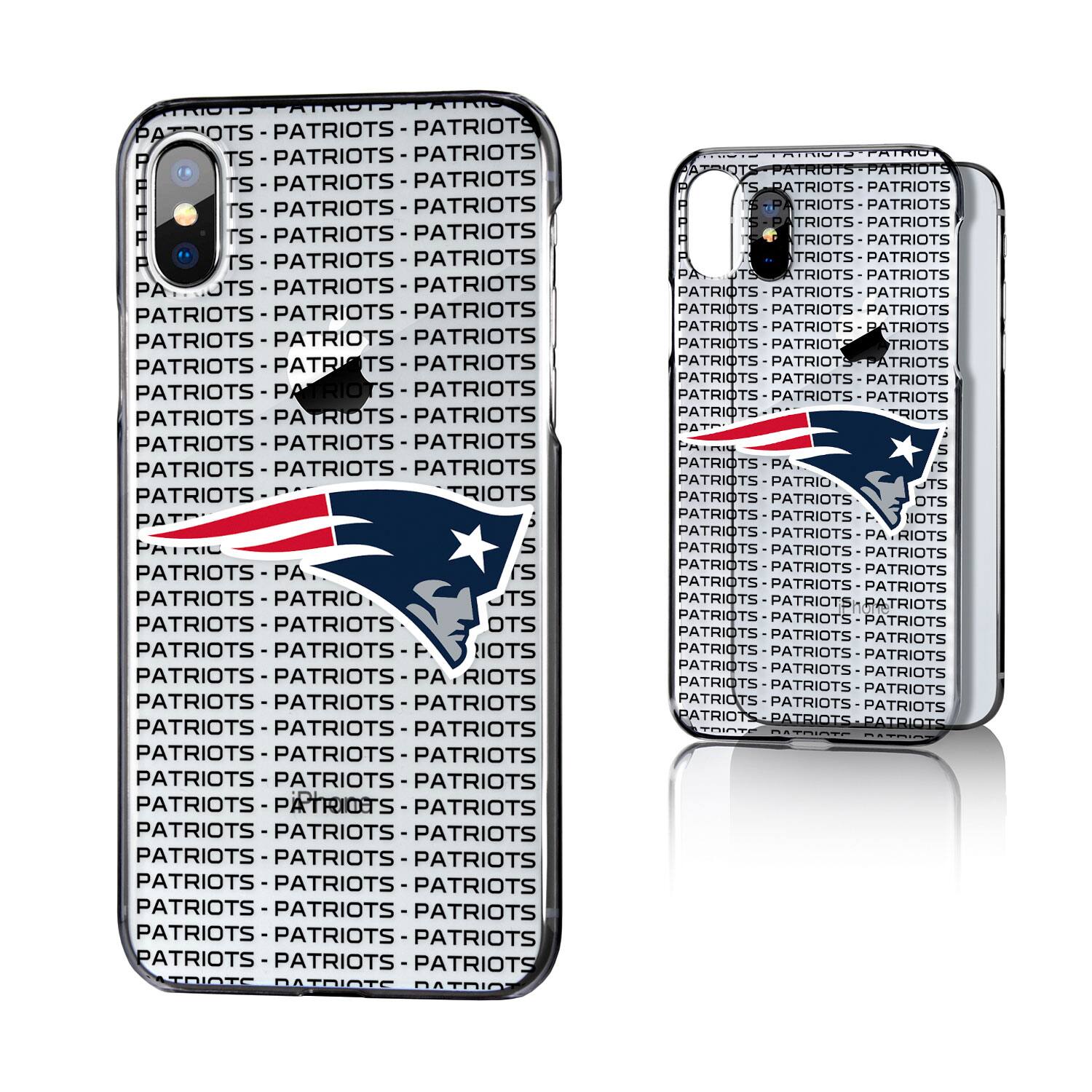 Keyscaper NFL New England Patriots iPhone Clear Text Backdrop Design ...