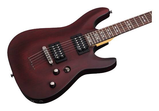 Best Buy: Schecter Omen-6 6-String Electric Guitar Walnut Satin 2062