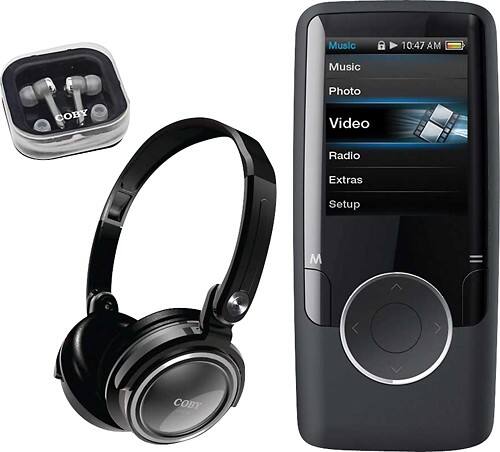Best Buy: Coby 4GB* Video MP3 Player Black MP6204GBKK2