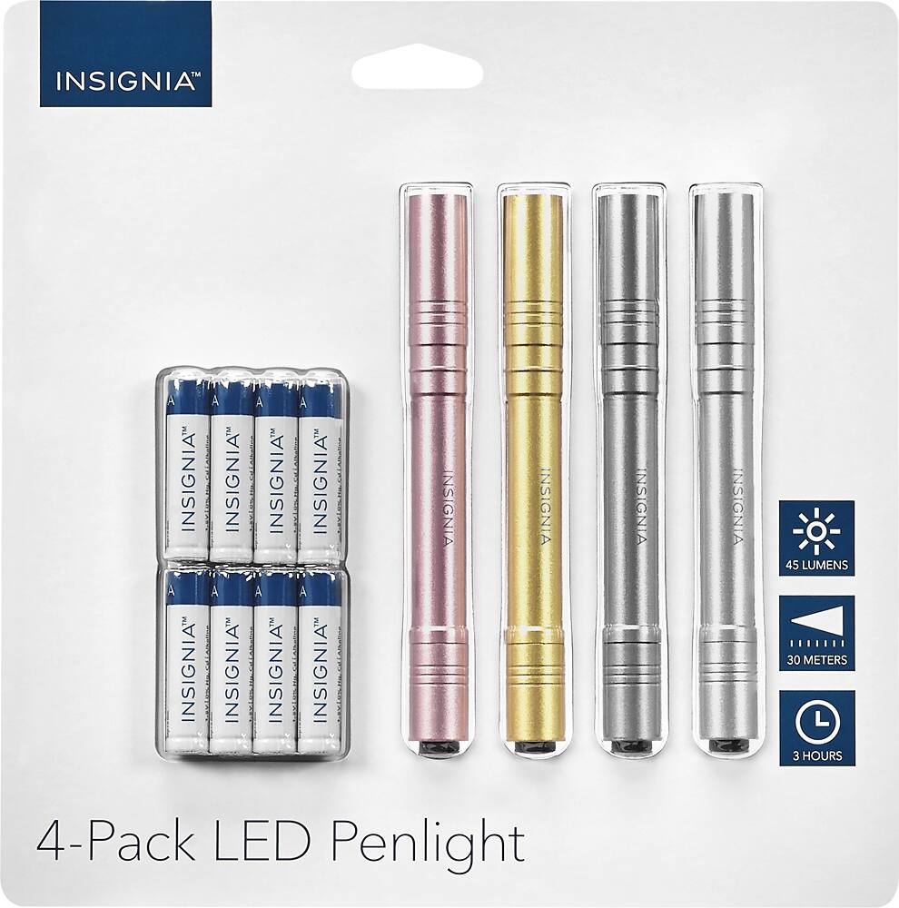 Best Buy: Insignia™ LED Penlight (4-Pack) NS-CFLPL-4