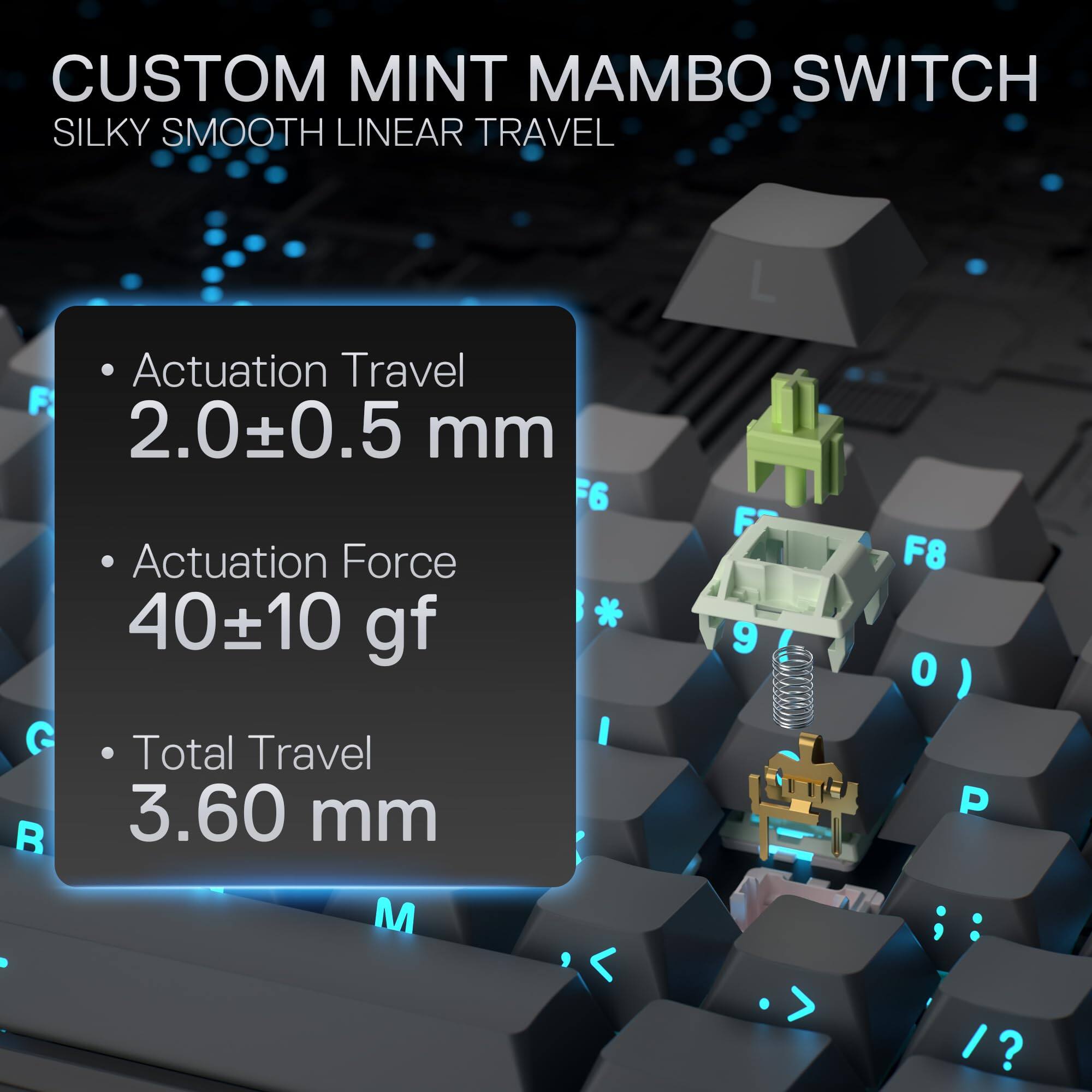 Stamp n Camp K707 Pro Gb 80% Gasket Rgb Gaming 3 modes Wireless Tkl ...