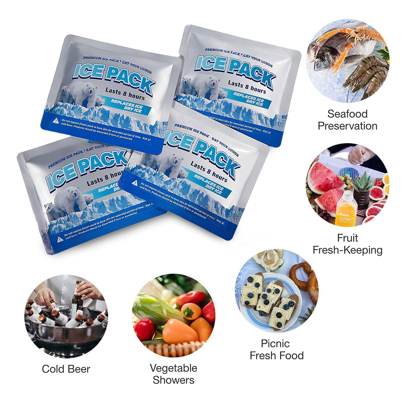 Live At Space Cooler Ice Packs Reusable For Coolers Long Lasting ...