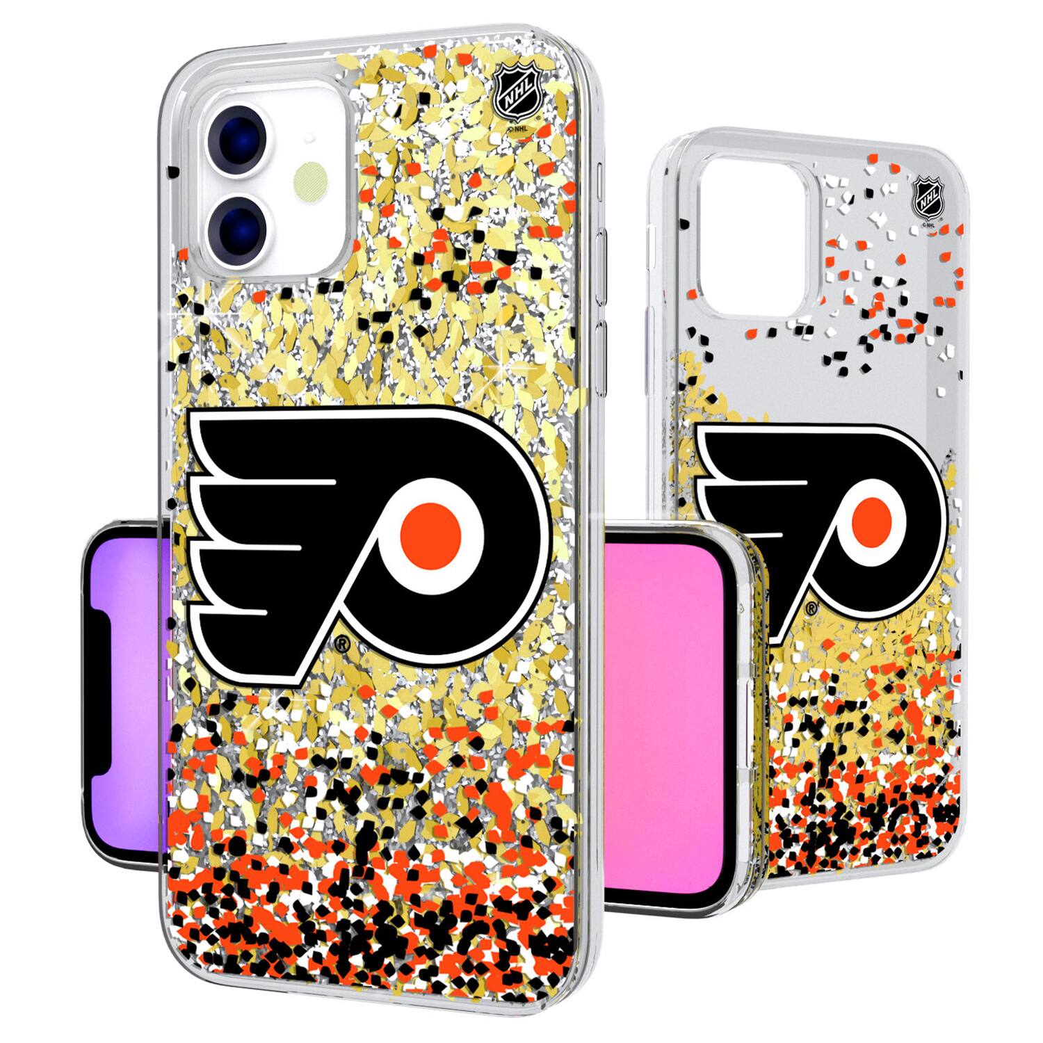 Keyscaper NHL Philadelphia Flyers iPhone Confetti Glitter Case 15 ...