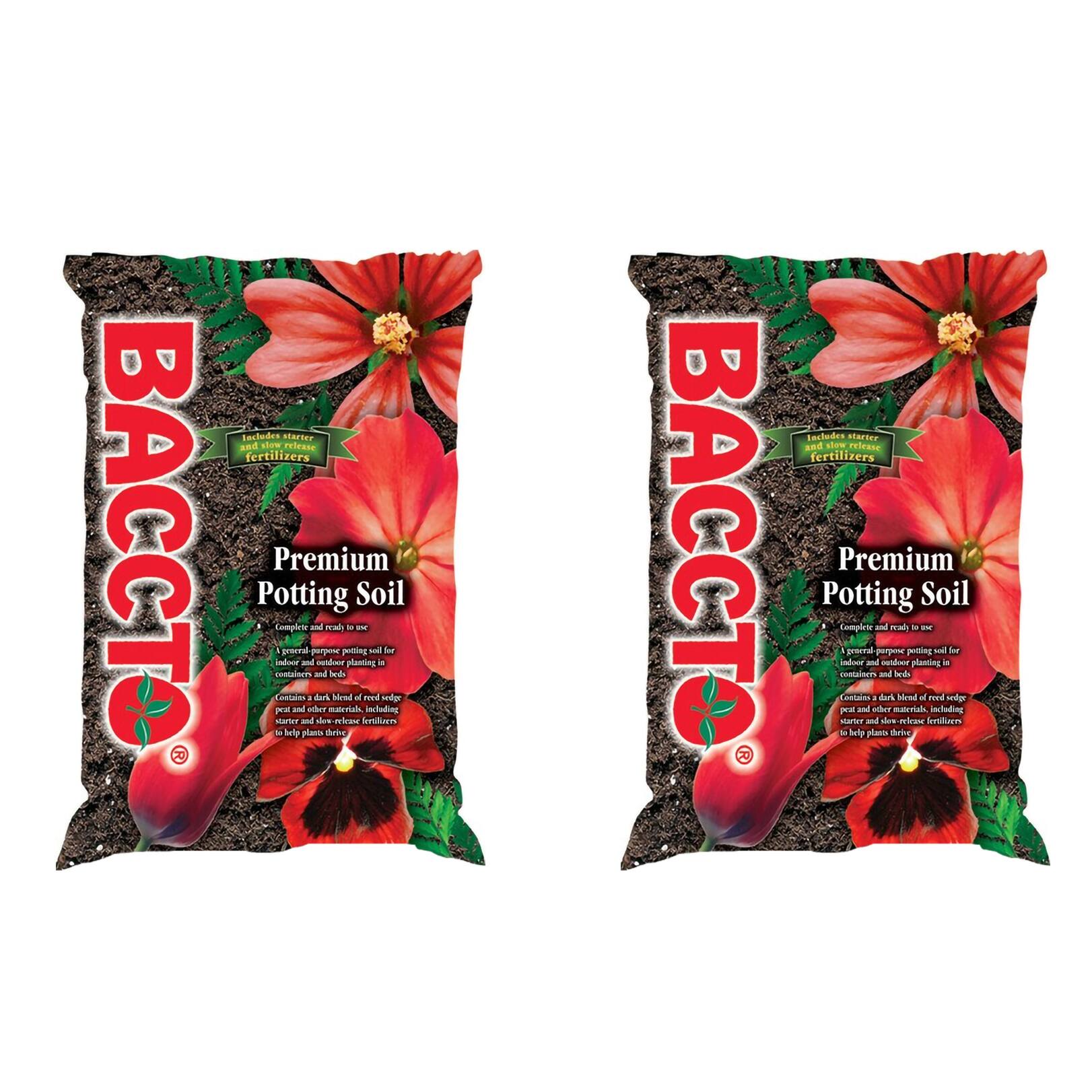 Michigan Peat General All Purpose Premium Potting Soil w/Perlite, 25lbs (2 Pack) Brown 2 x 1225P ...