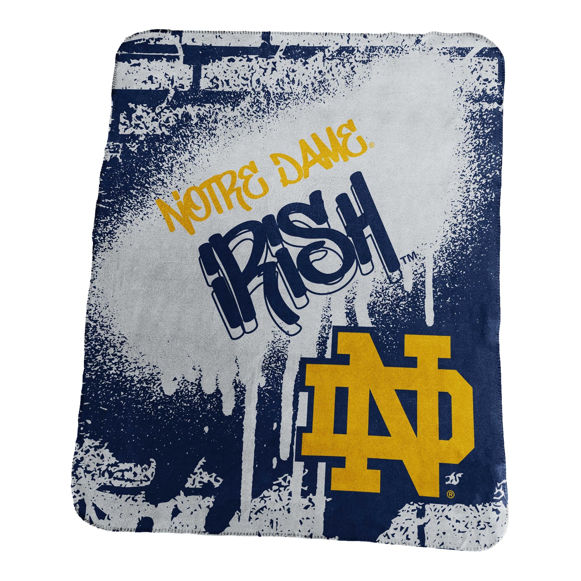 Fighting Logo Brands - Notre Dame Irish 50" x 60" Classic Graffiti ...