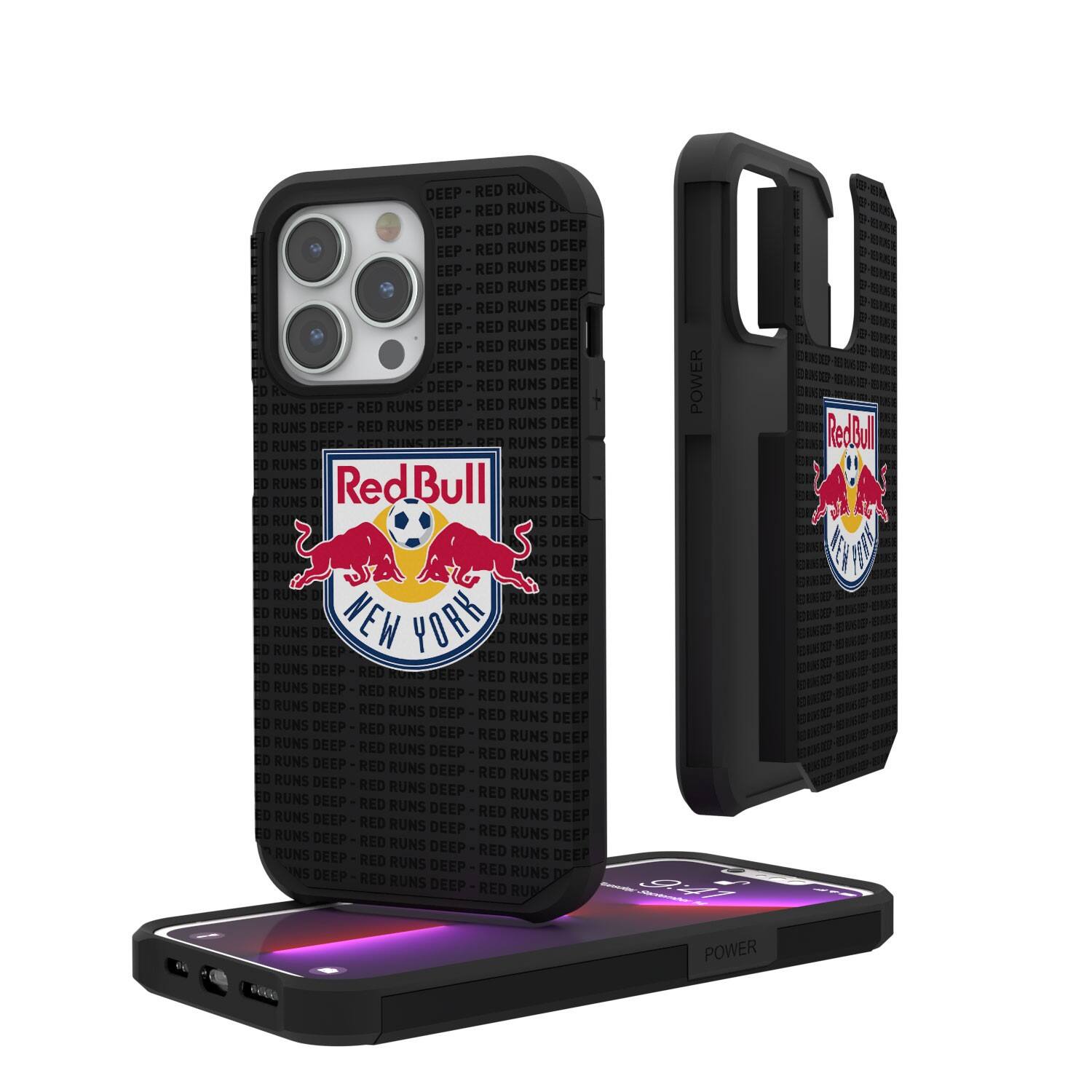 Keyscaper MLS New York Red Bulls iPhone Text Backdrop Rugged Case 13 ...