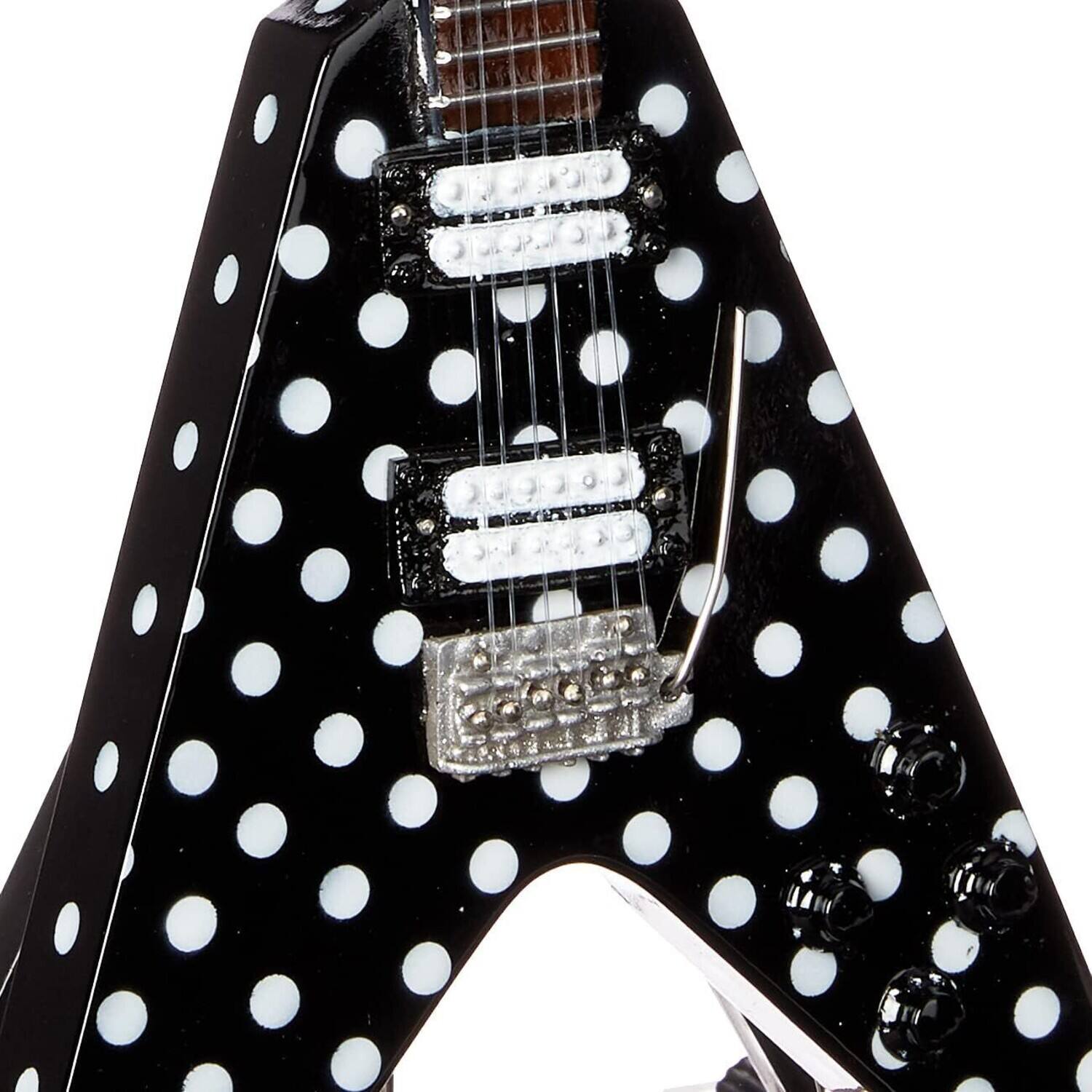 Axe Heaven Randy Rhoads Randy Rhoads Harpoon Polka Dot V Mini Guitar ...