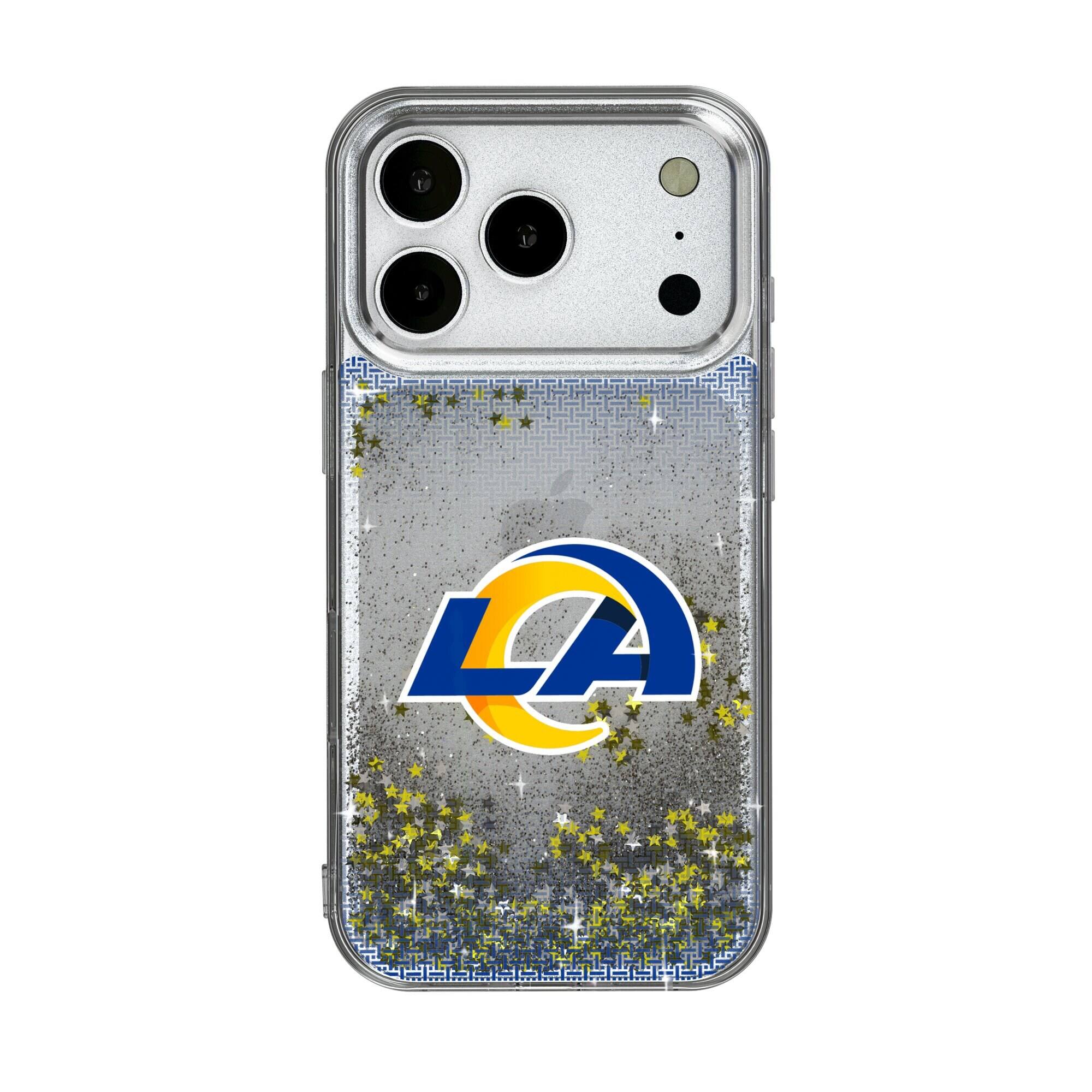 Keyscaper NFL Los Angeles Rams Linen Logo iPhone Glitter Case 14 Pro ...