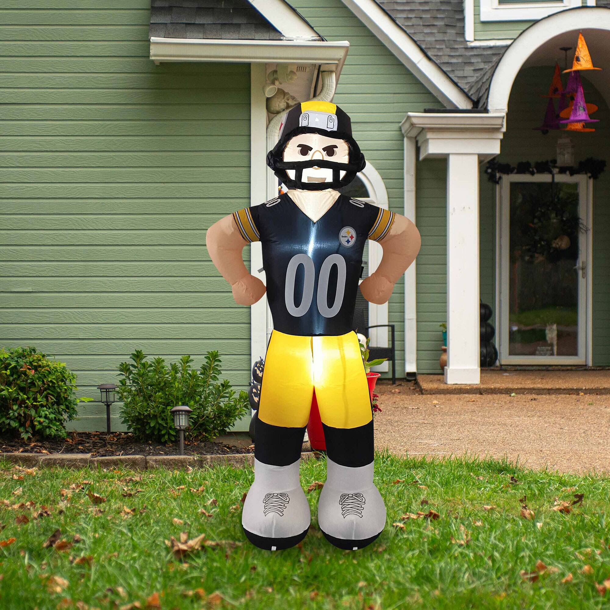 Logo Brands Pittsburgh Steelers Player Lawn Inflatable Multicolor ...
