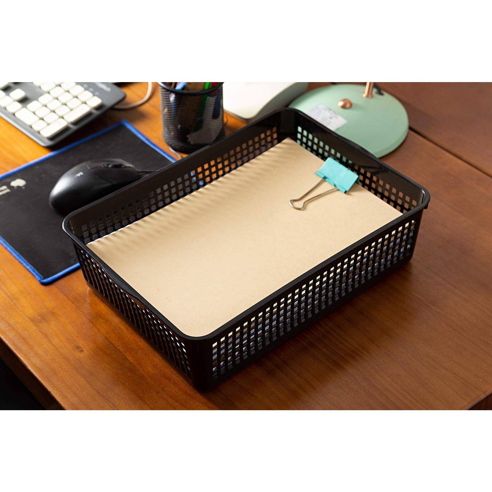 Paradigms Interiors A4 Pack of 6 plastic A4 size basketsMade of durable PP Gray LT-1119002073 ...