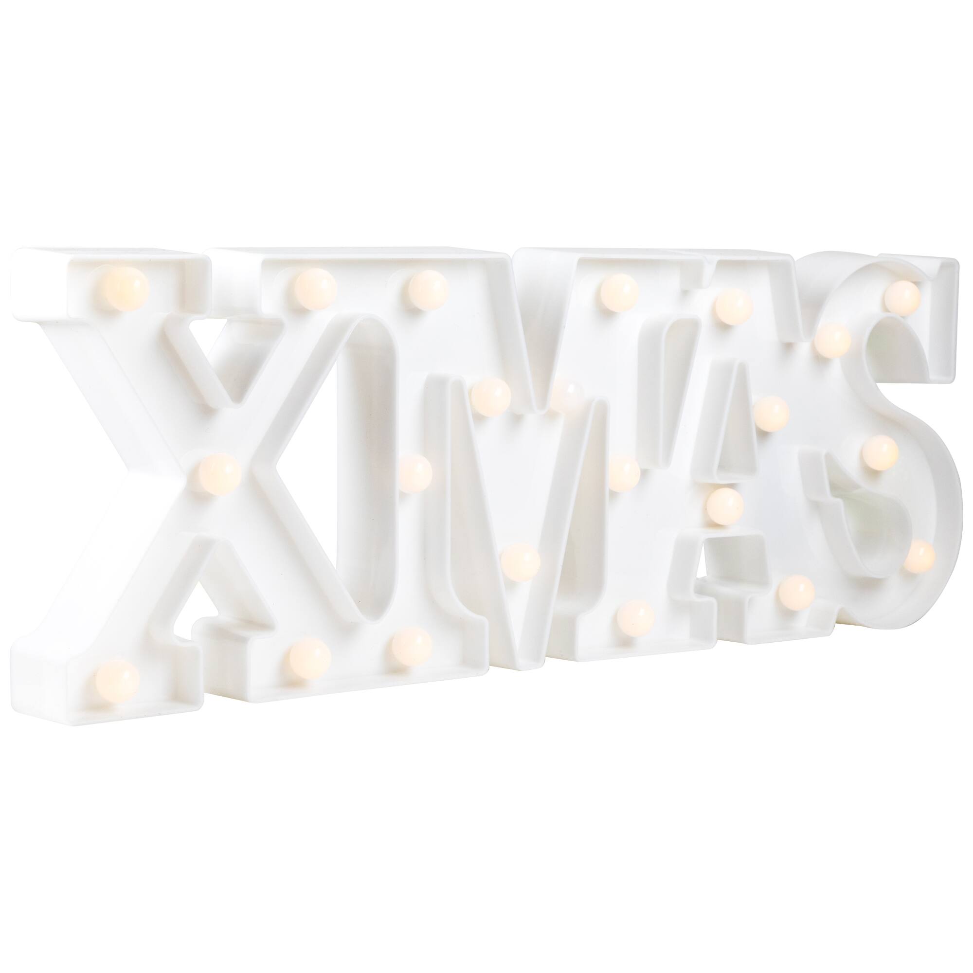 Northlight 18.5" Battery Operated LED Lighted XMAS Christmas Marquee ...