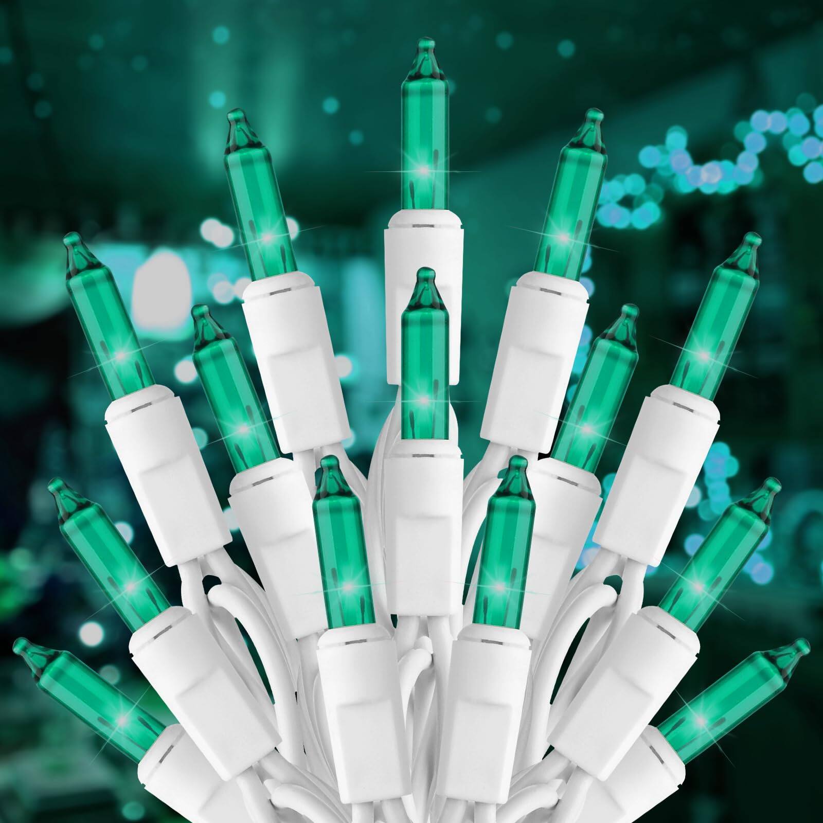 PARKER SLATER Christmas Lights 100 count 25ft Clear Incandescent Bulb ...