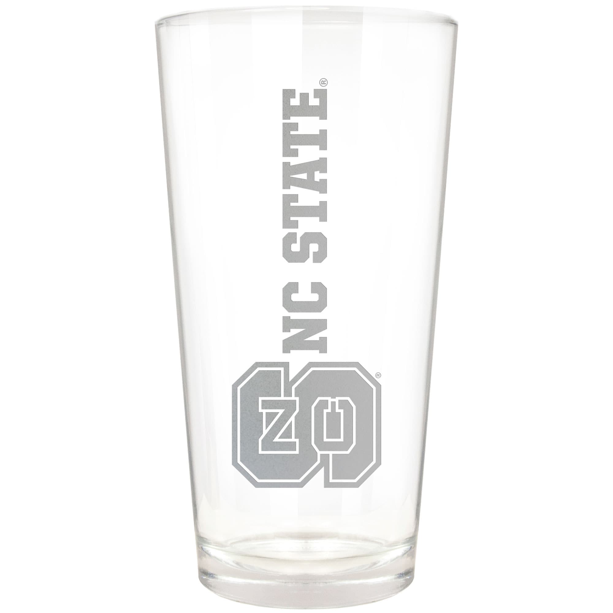 Great American Products NC State Wolfpack Etched 16oz. Vertical Rally Cry Pint Glass Multicolor ...