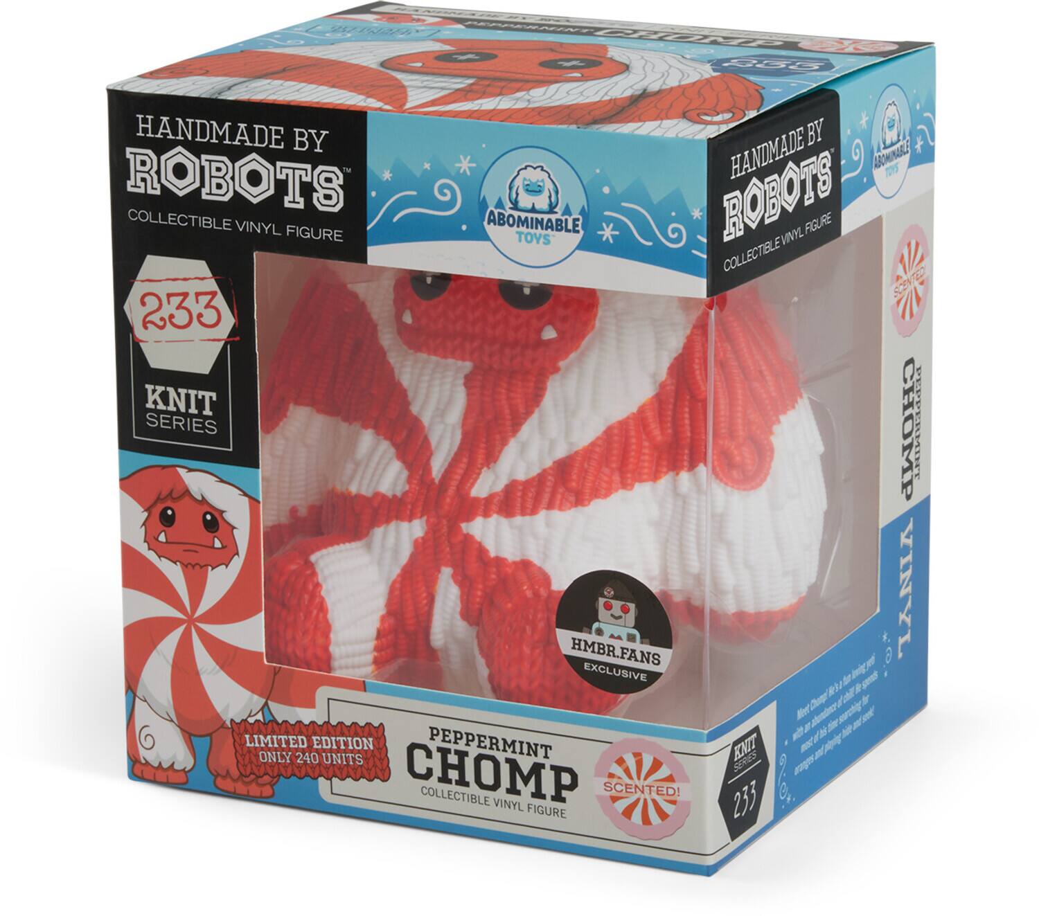 Handmade by Robots Abominable Toys Chomp #233 (Limited Edition Peppermint Swirl Scented) (HMBR ...