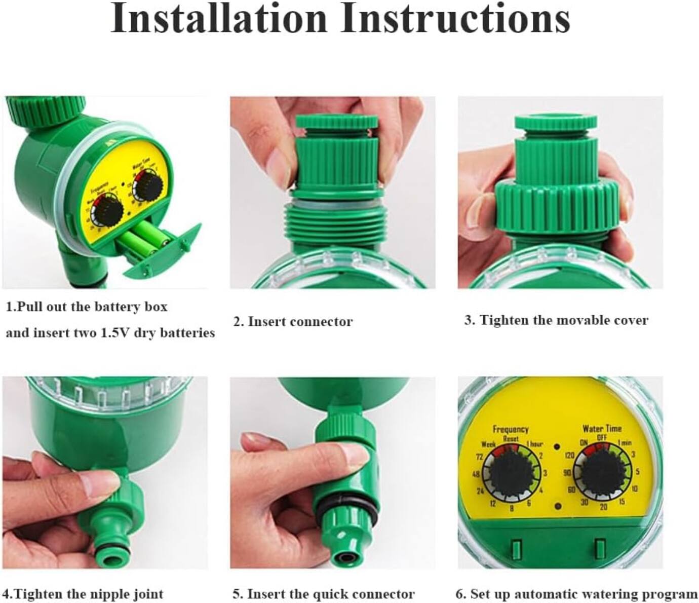Auledio Sprinkler Timer Knob Hose Water Timer for Automatic Drip ...