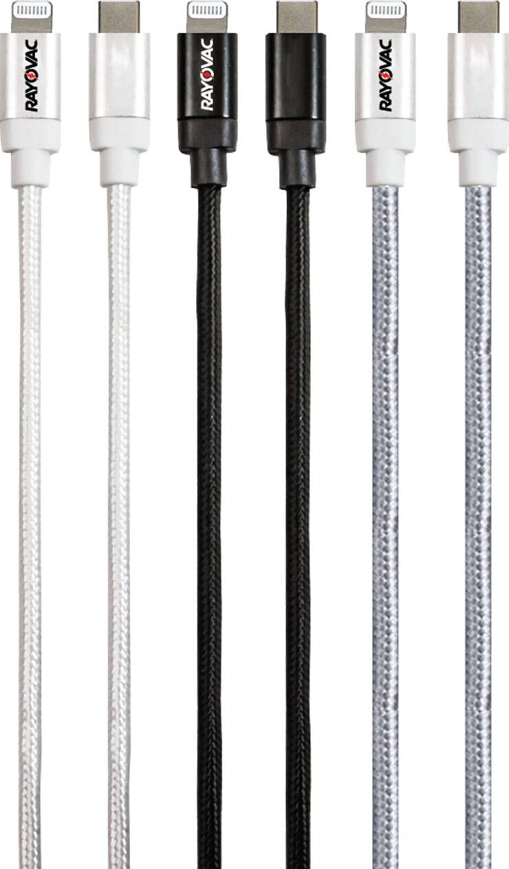 Rayovac LIGHTNING TO C CABLES black RV2451 - Best Buy
