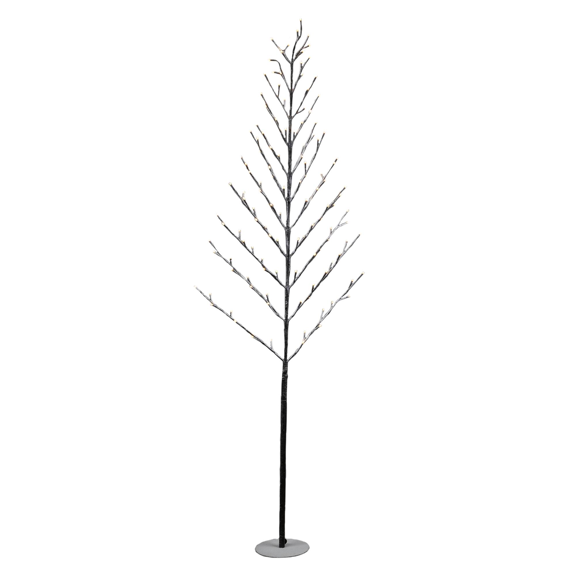 BreeBe LED Lighted Tree 42"H Black/Silver 87674DS - Best Buy
