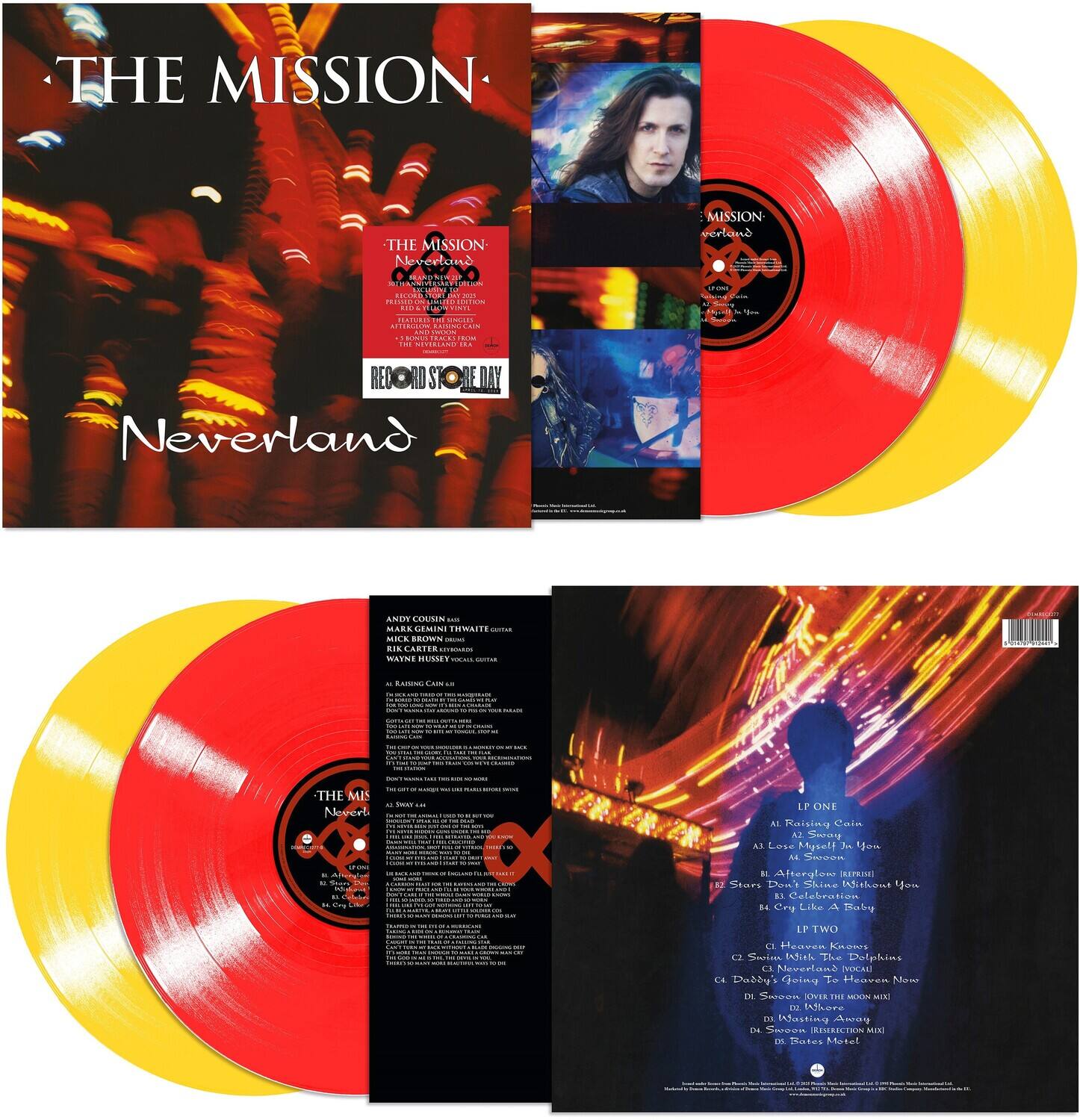 Mission Neverland: 30th Anniversary Limited 140 Gram Red & Yellow ...