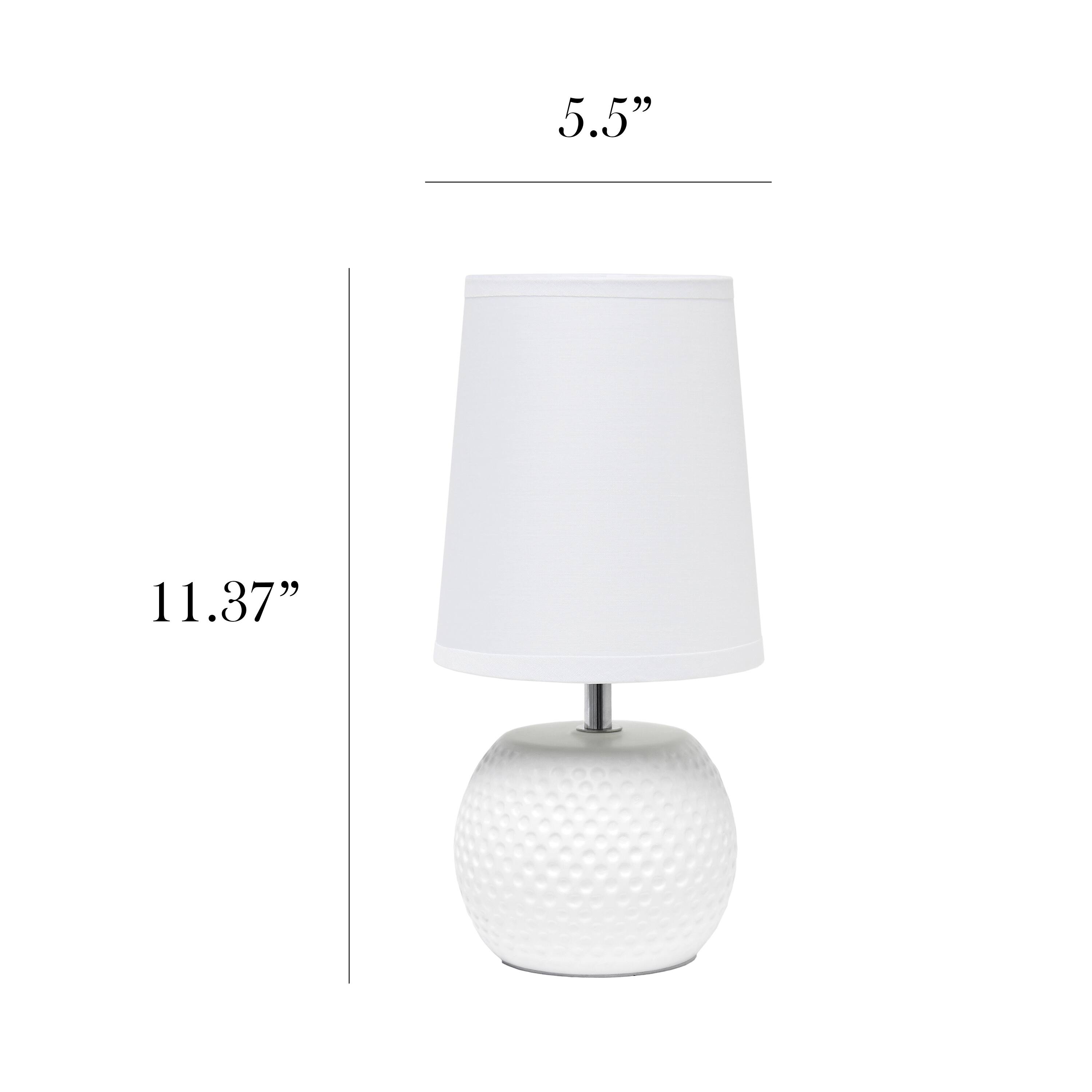 Customer Reviews: Simple Designs Studded Texture Ceramic Table Lamp ...