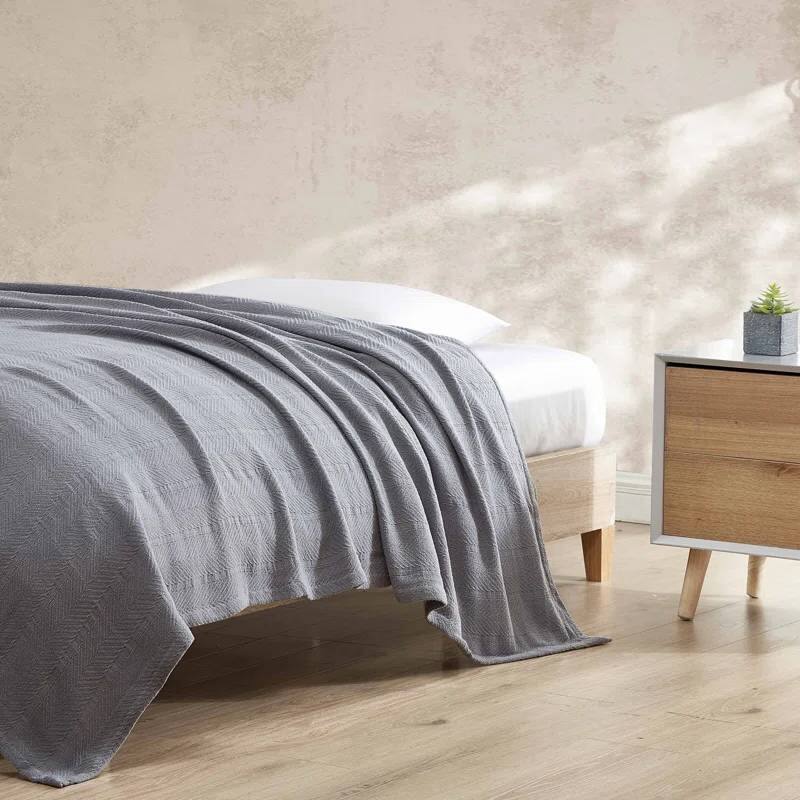 Hivvago King size Cozy Lightweight 100 Percent Cotton Blanket Machine ...