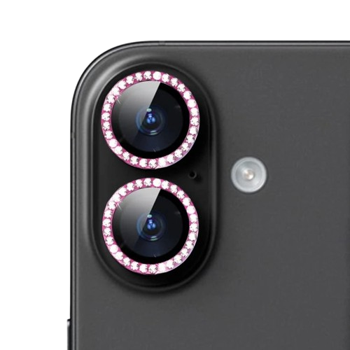 Home Collection Camera Lens Tempered Glass Screen Protector Rhinestones ...