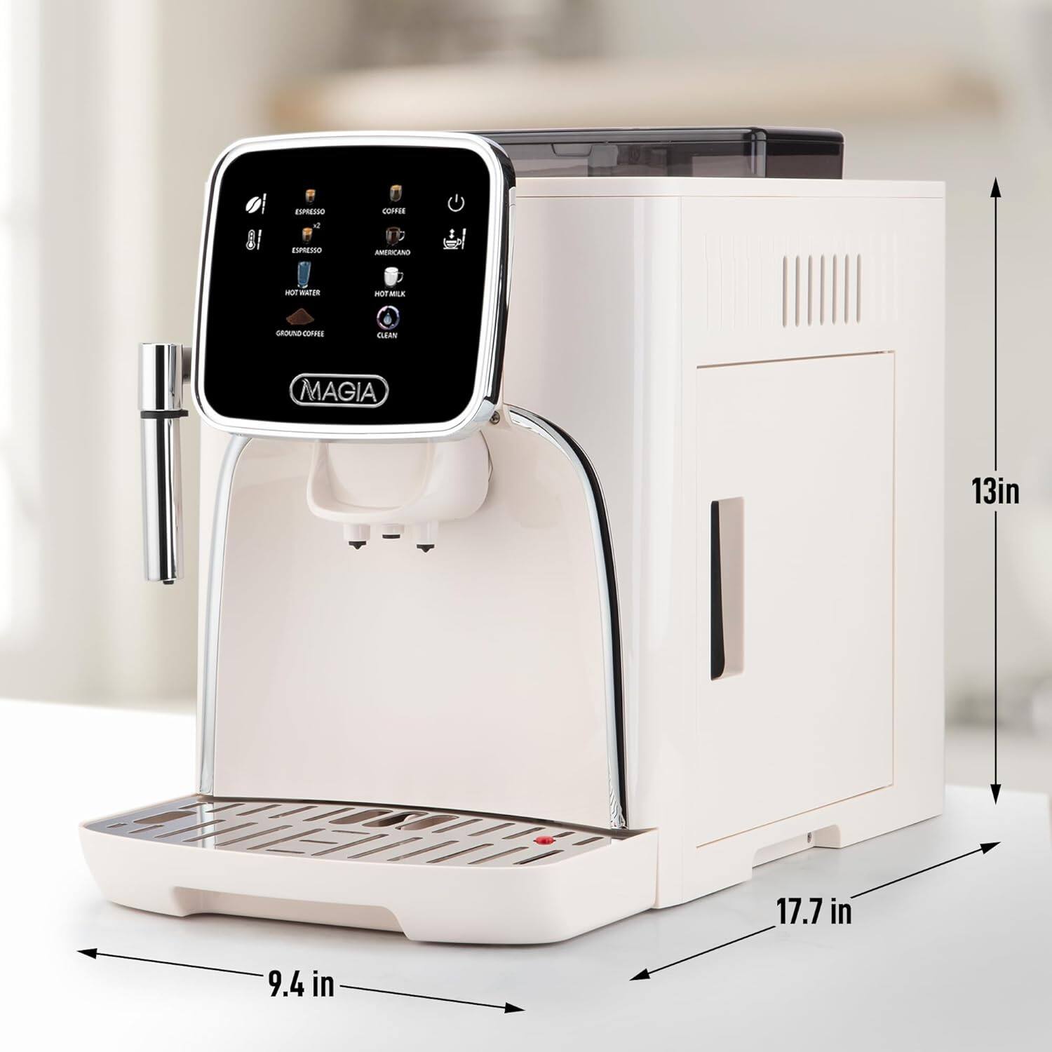 Zulay Kitchen Magia Clasica Fully Automatic Espresso Machine with ...